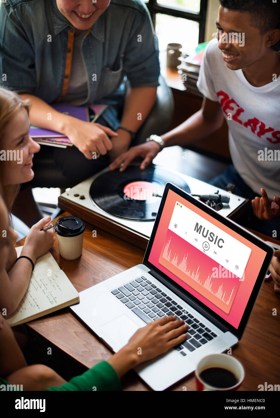 Music Video Player Multimedia Concept Stock Photo - Alamy