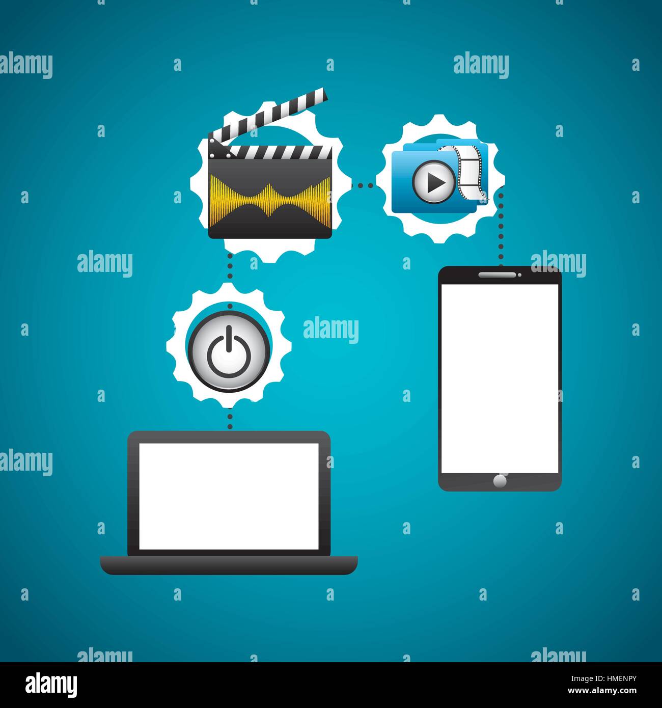 mobile media player icons vector illustration design Stock Vector Image ...