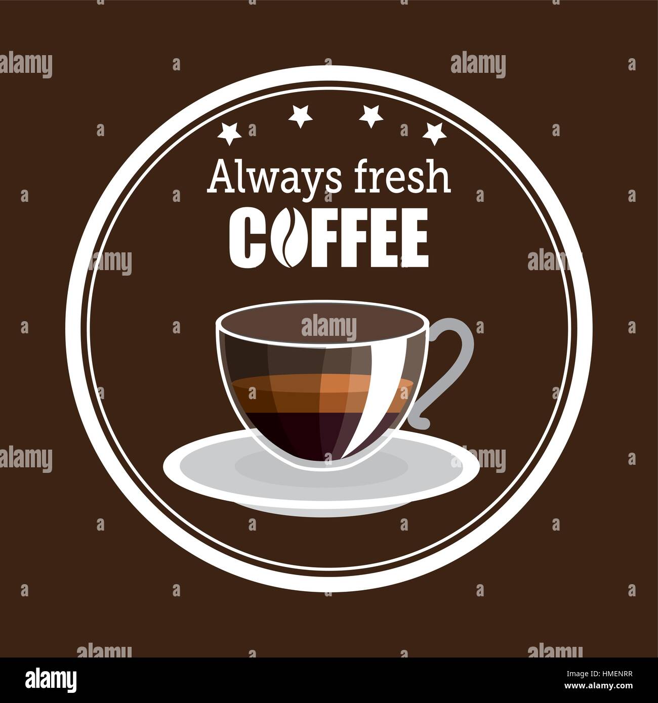 Always fresh coffee graphic hi-res stock photography and images - Alamy