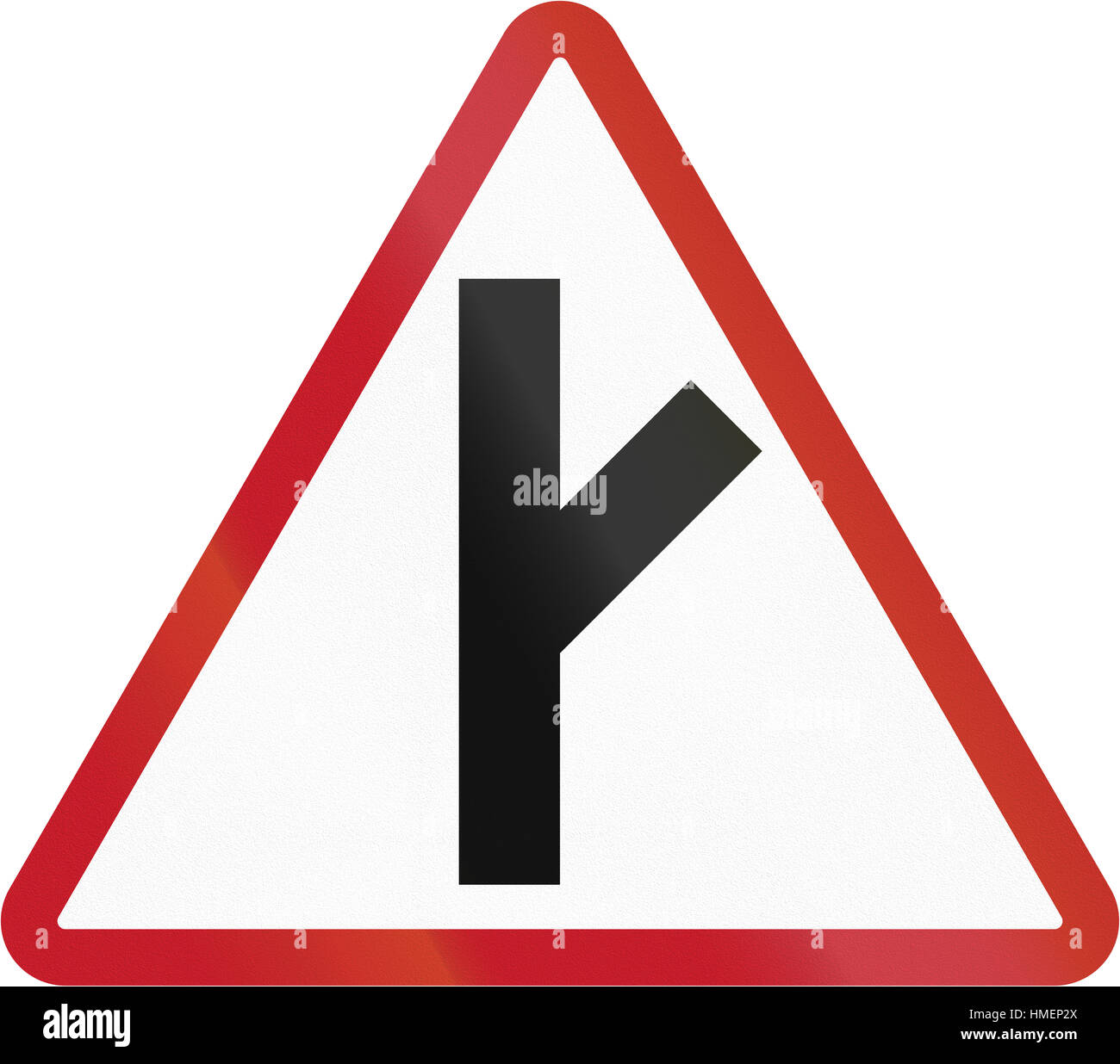 Road sign in the Philippines - Side Road Junction Stock Photo - Alamy