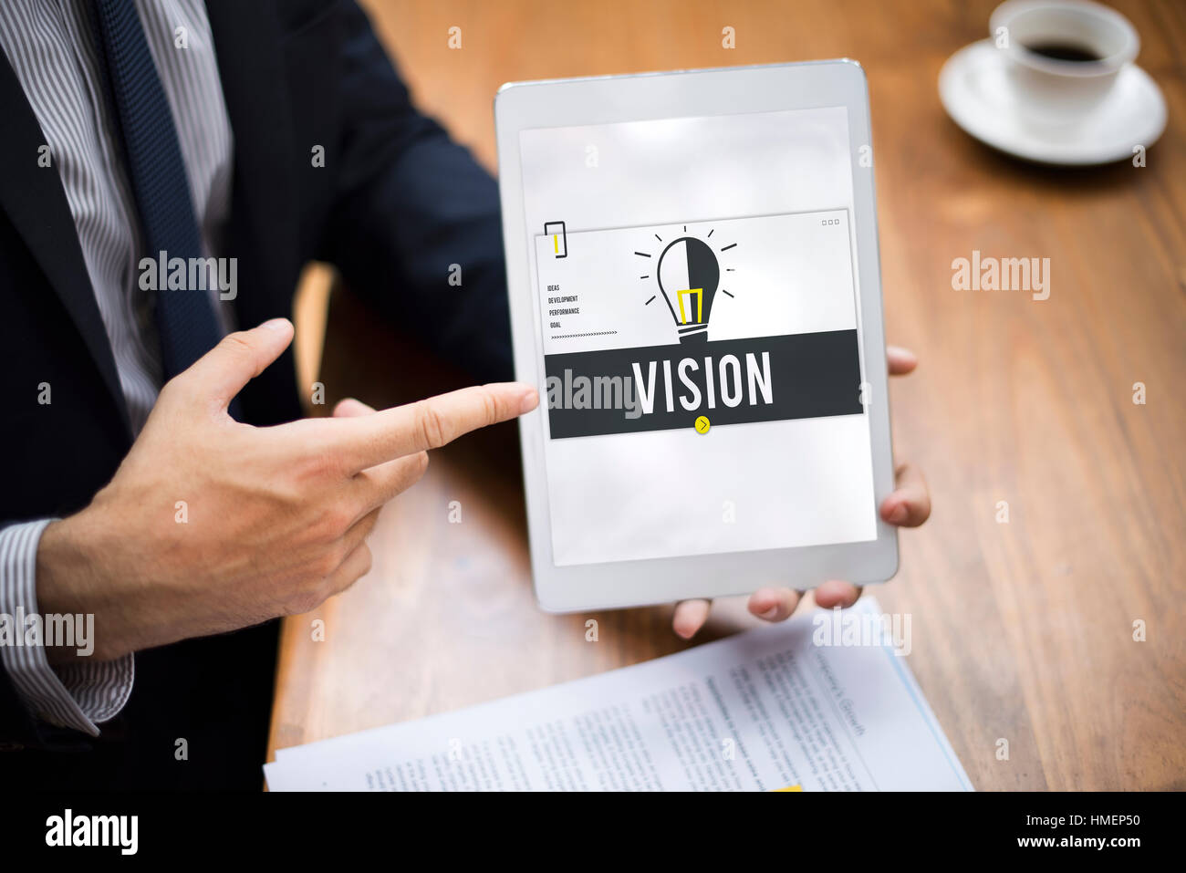 Ideas Development Vision Business Concept Stock Photo - Alamy