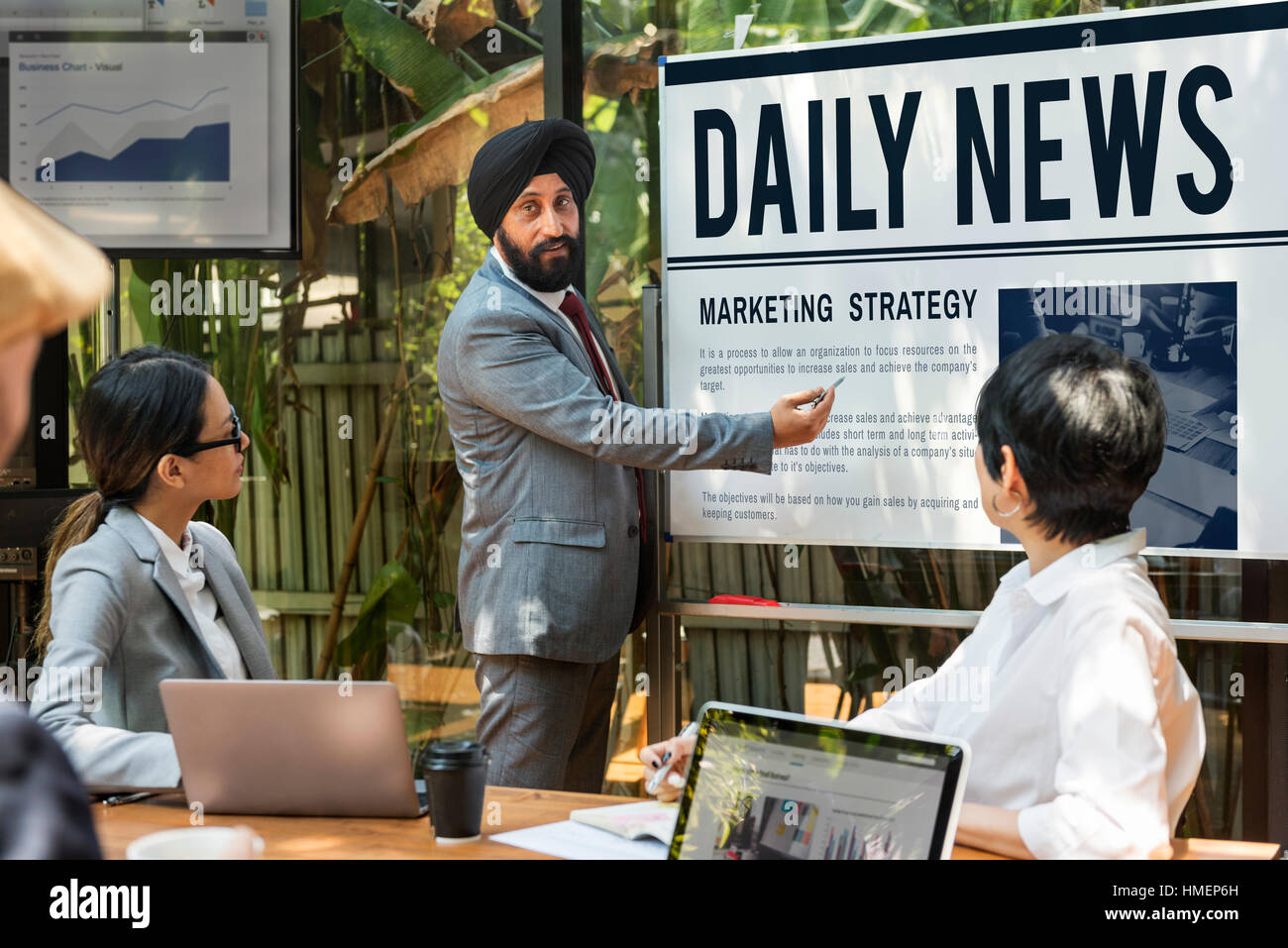 Daily News Announcement Information Report Concept Stock Photo - Alamy