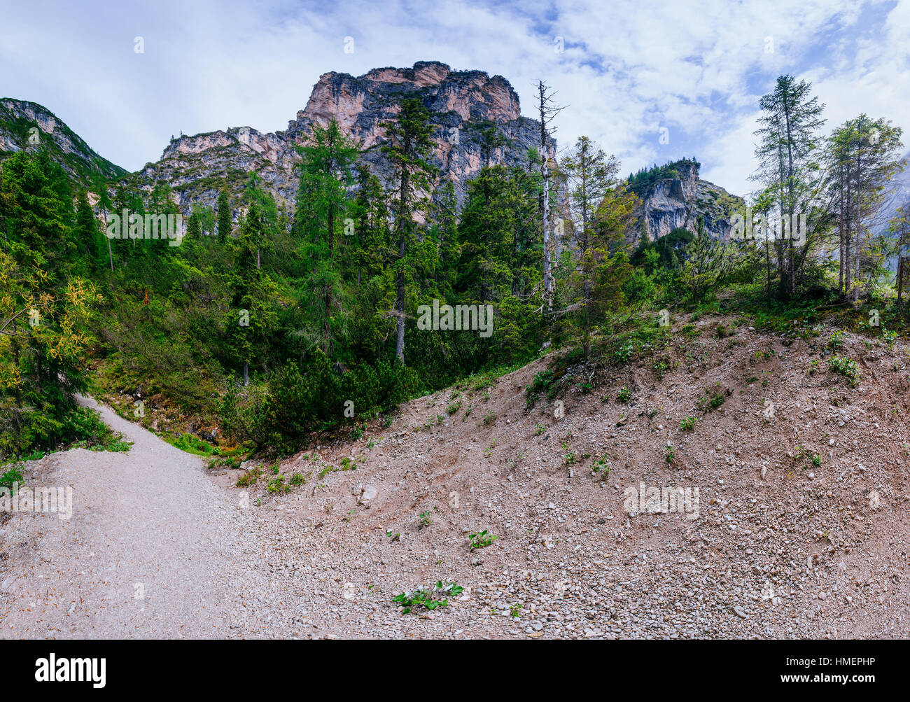 Mountain lake between by mountains Stock Photo - Alamy