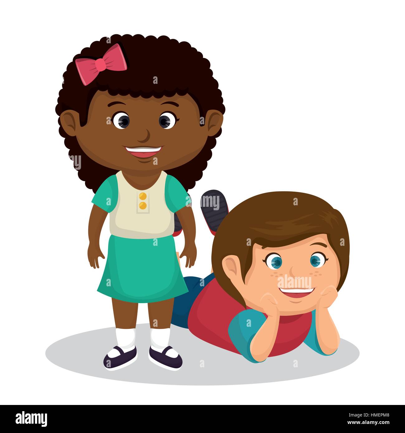 cute little kids character vector illustration design Stock Vector Image & Art - Alamy