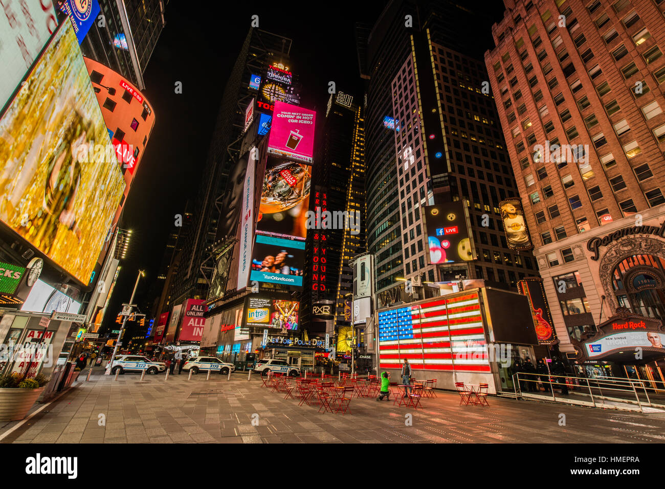 Night shots of Times Square Manhattan Stock Photo - Alamy