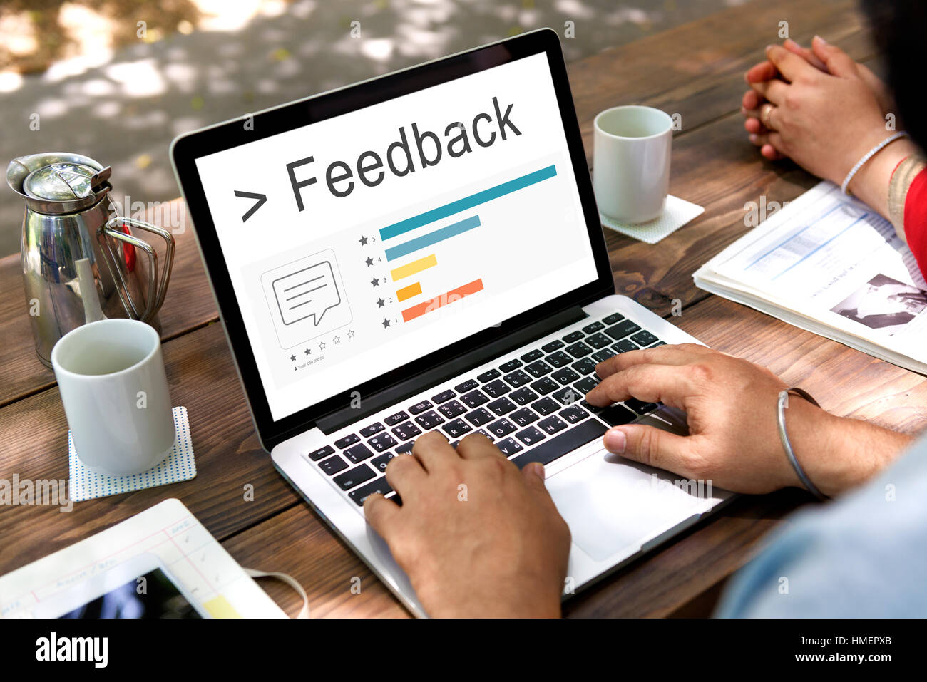 Feedback Answer Evaluation Report Review Concept Stock Photo - Alamy