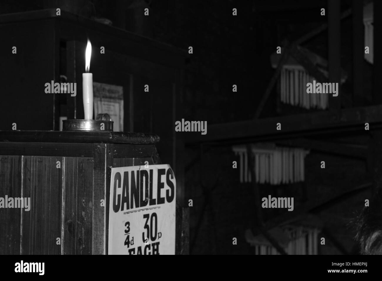 Candle Flame Black White Stock Photos & Candle Flame Black White Stock ...
