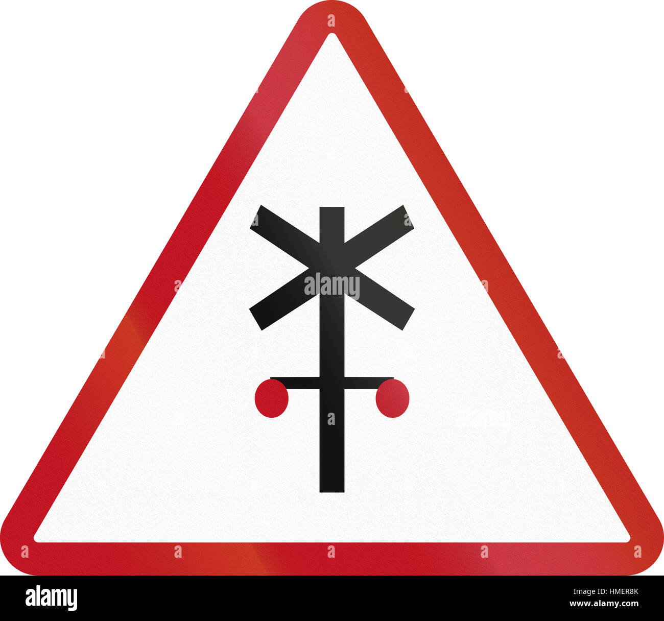 Road sign in the Philippines - Railway Crossing Advance Control (for ...