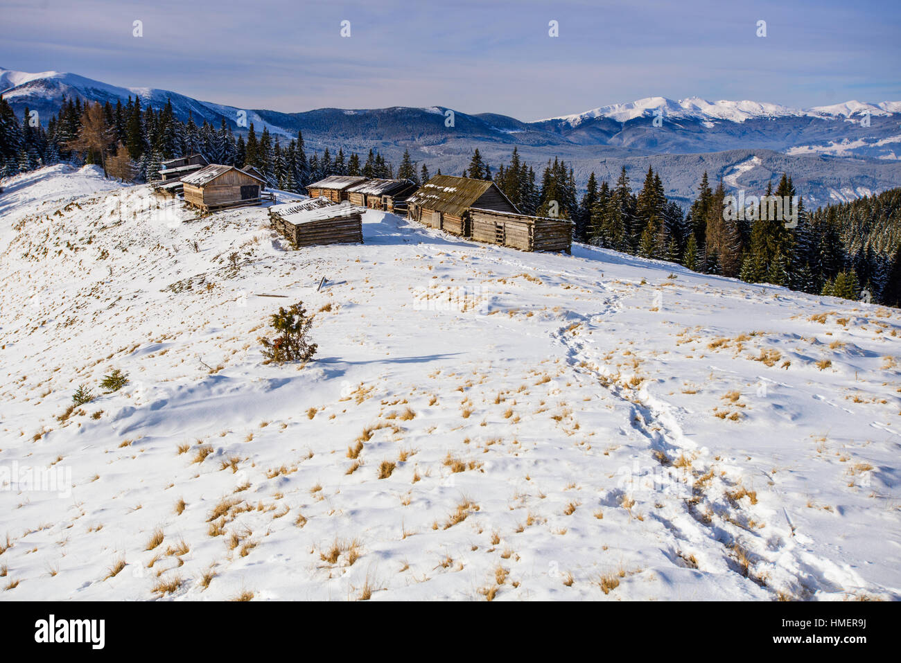 snow capped mountains Stock Photo - Alamy