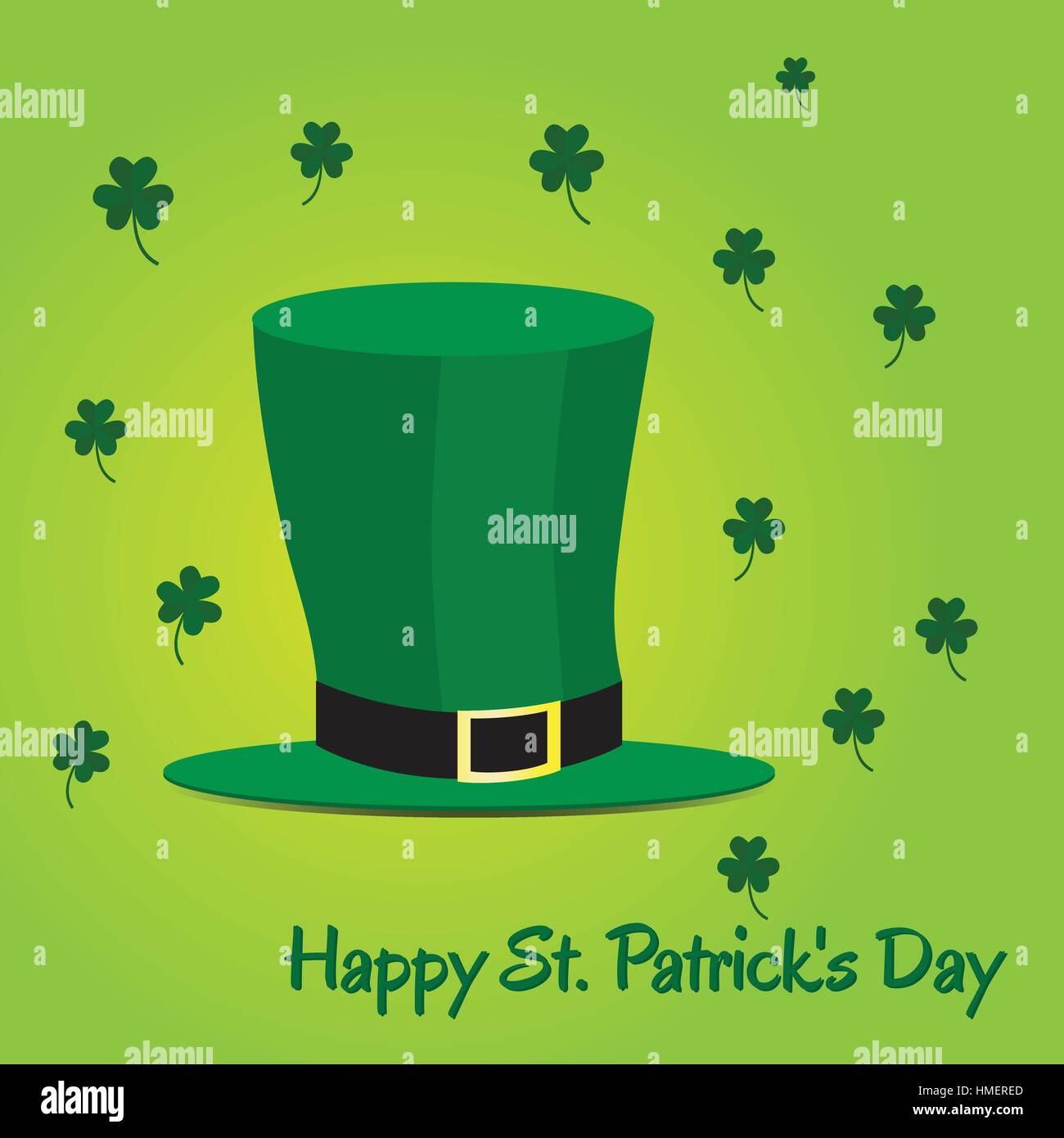 Shamrock green hat patrick Stock Vector Images - Alamy