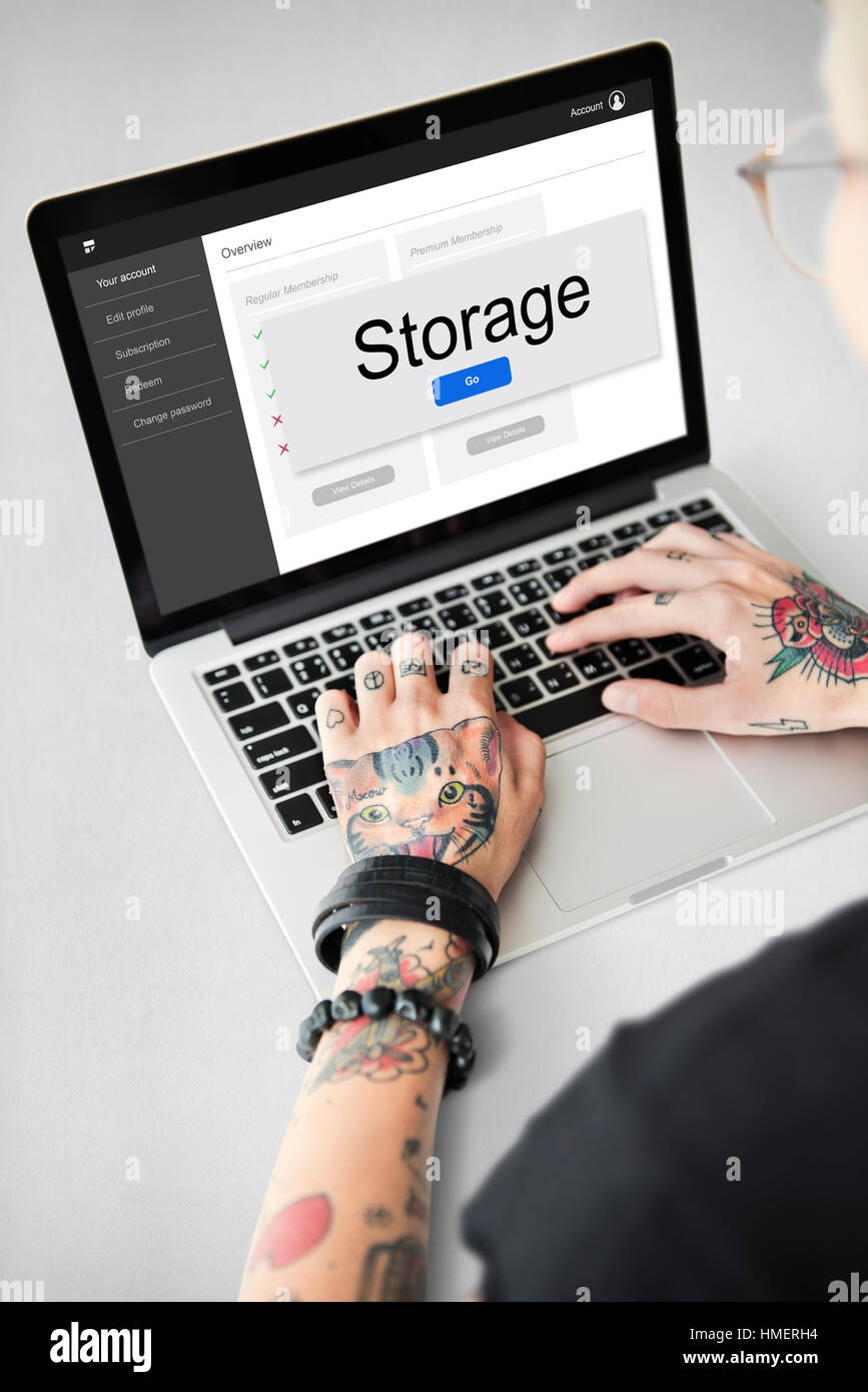 Free Trial Storage Member Concept Stock Photo - Alamy