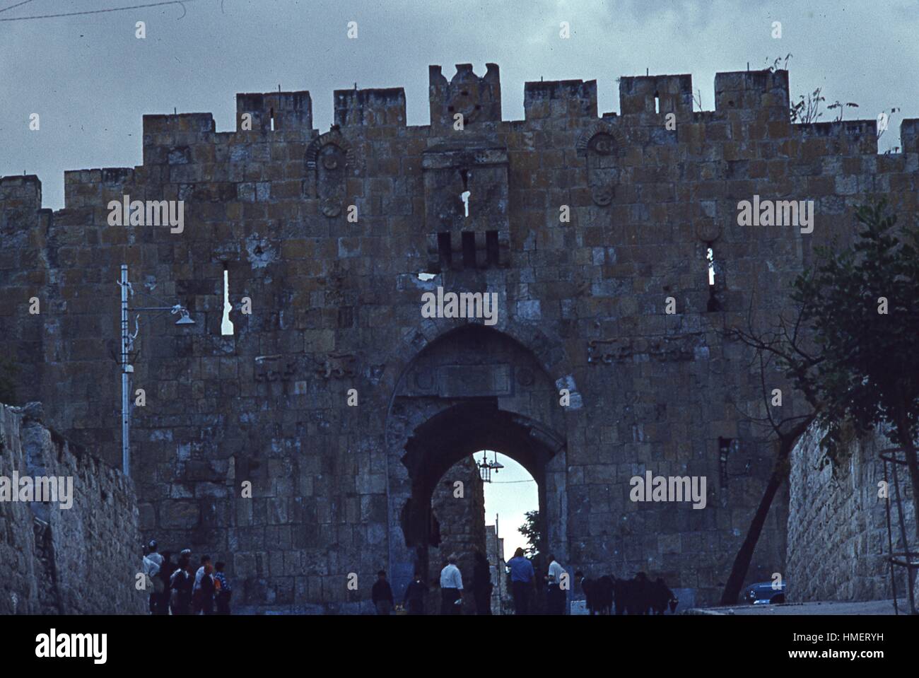 View of the Lions' Gate (also known as Saint Stephen's Gate) along the ...