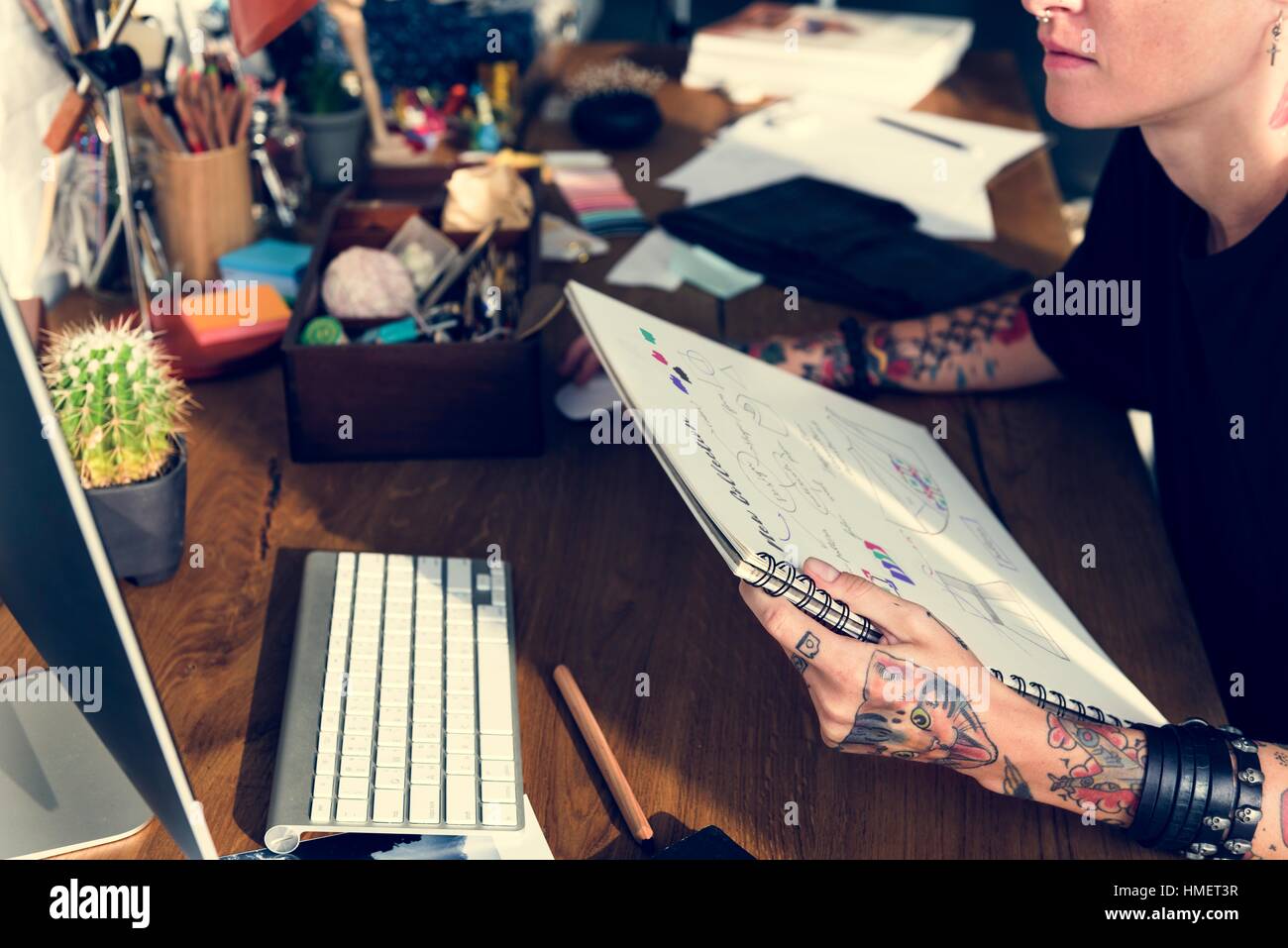 Fashion Design Research Magazine Concept Stock Photo - Alamy