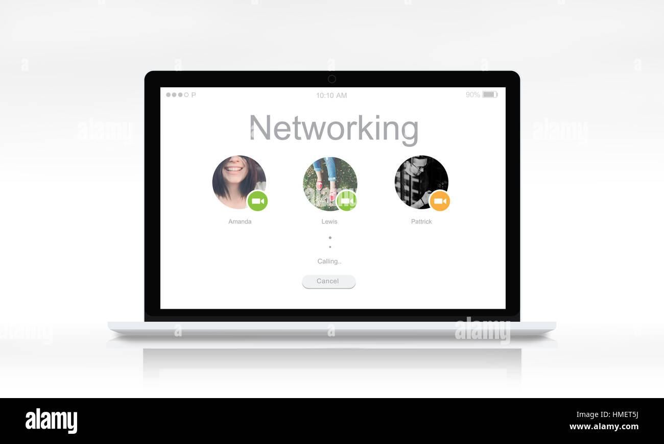 Conference Call Network Communication Concept Stock Photo - Alamy