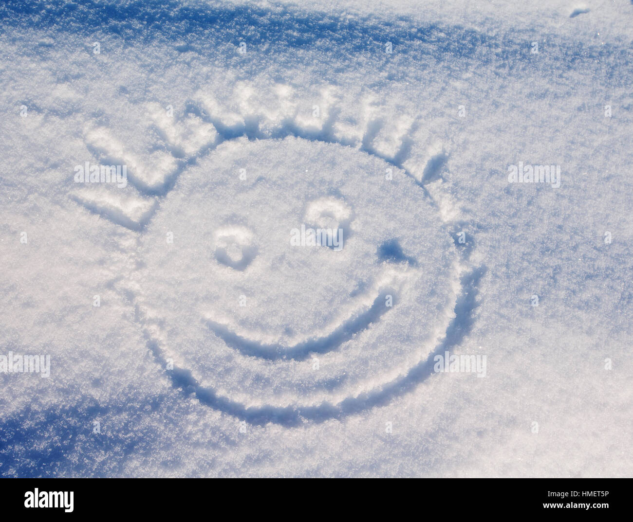 Smiley face written in hi-res stock photography and images - Alamy