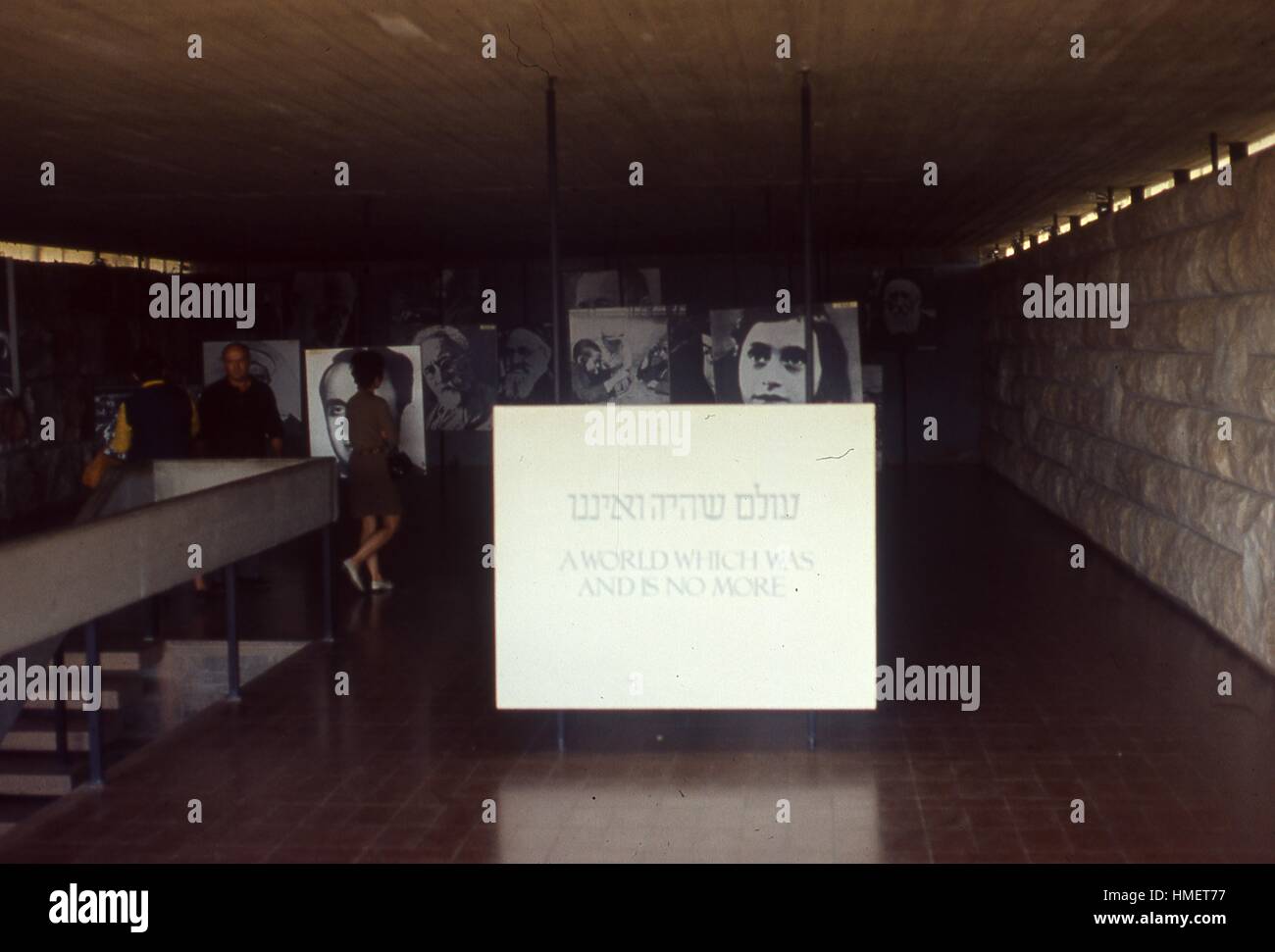 Interior scene of Yad Vashem, The World Holocaust Remembrance Center ...