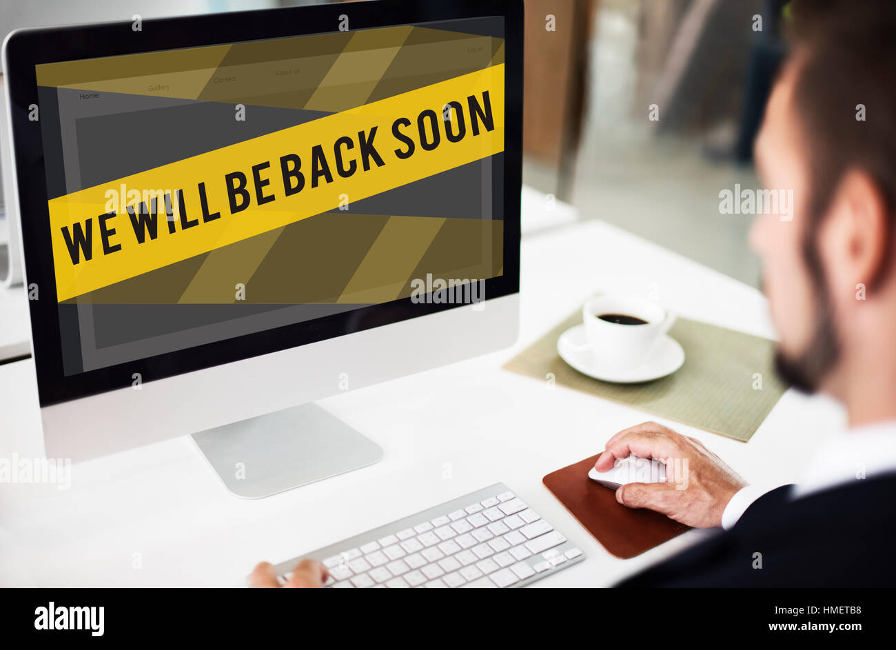 Website Under Construction Error Concept Stock Photo - Alamy