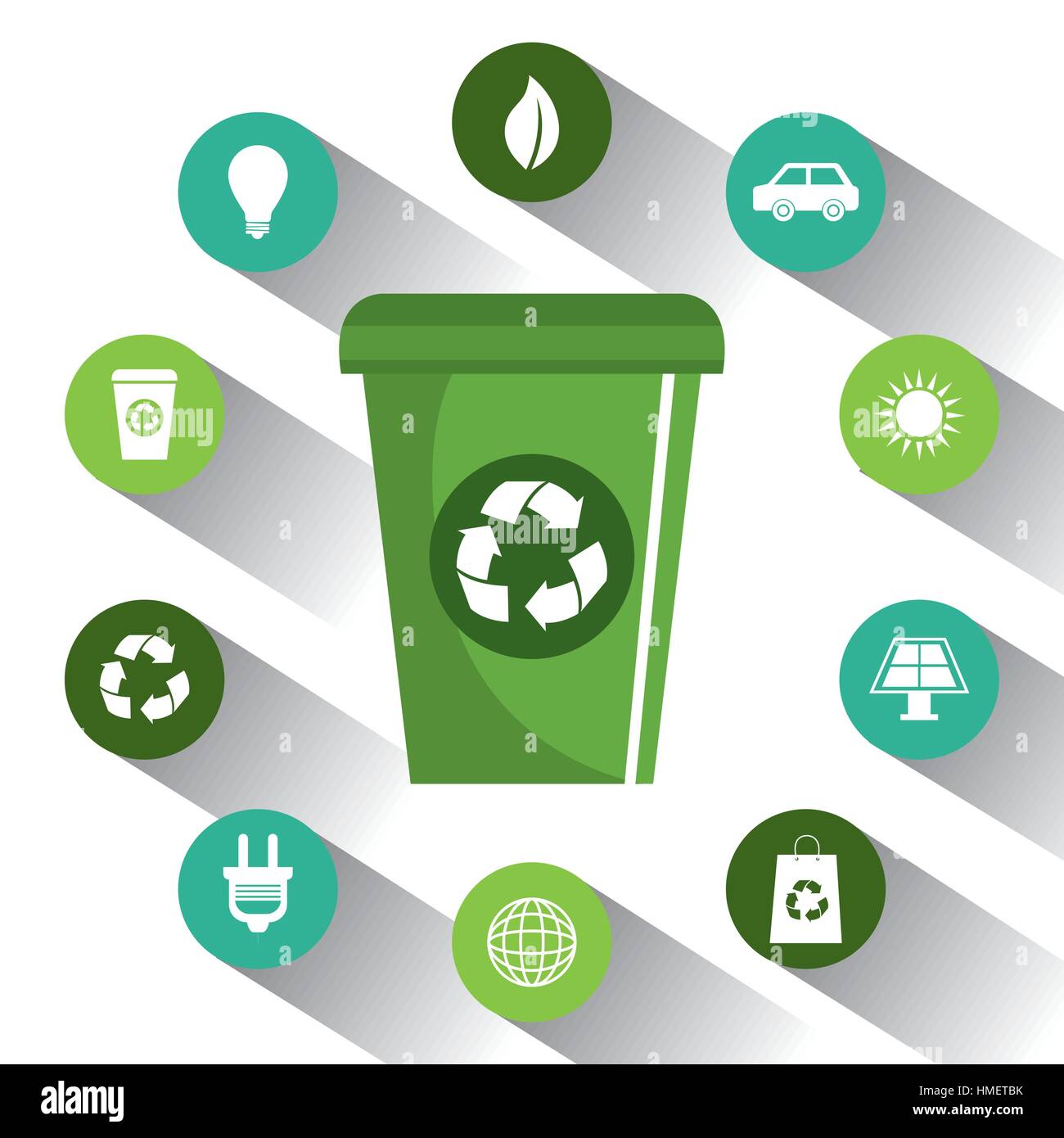 eco green environmental poster vector illustration design Stock Vector ...