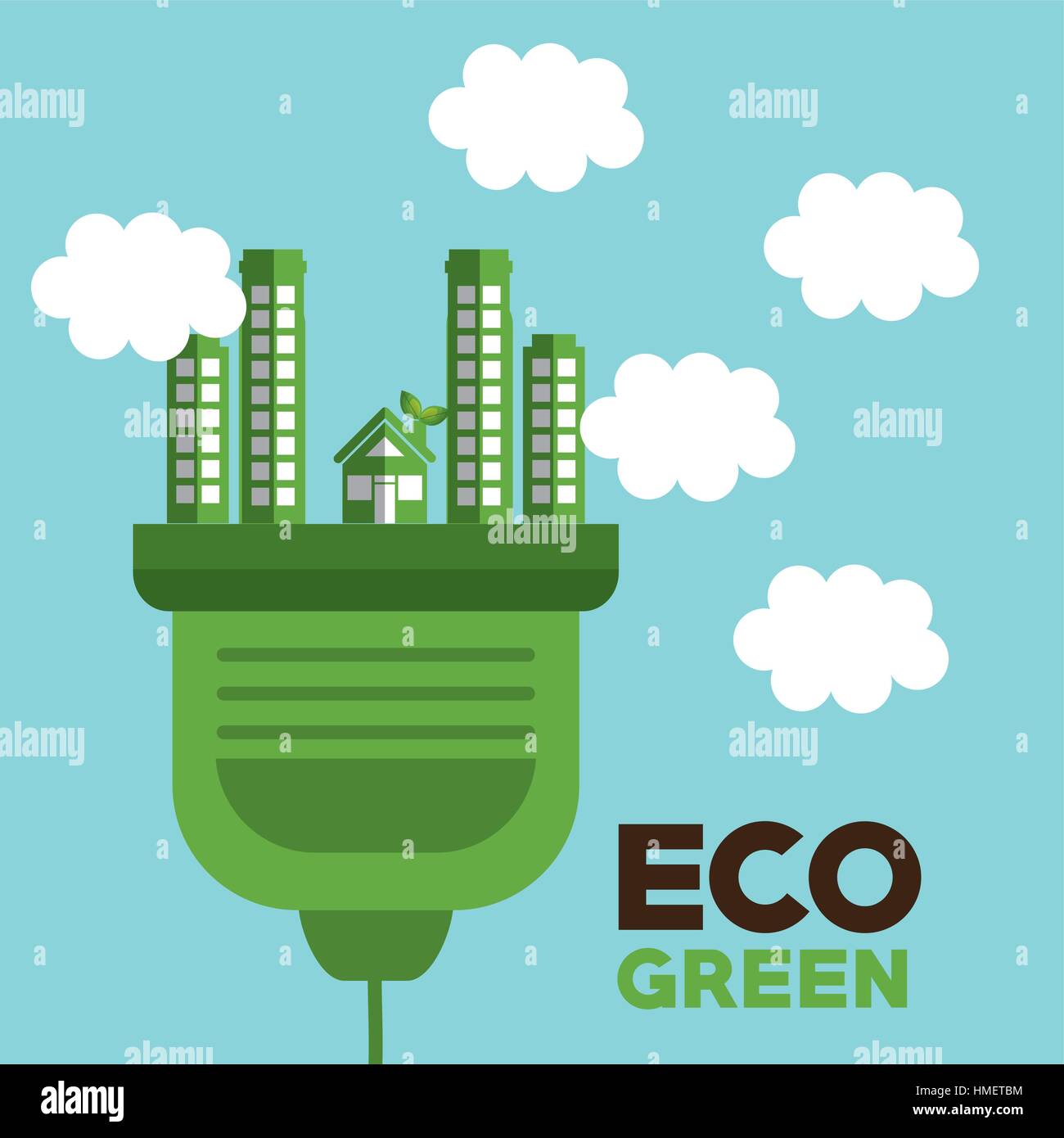eco green environmental poster vector illustration design Stock Vector ...