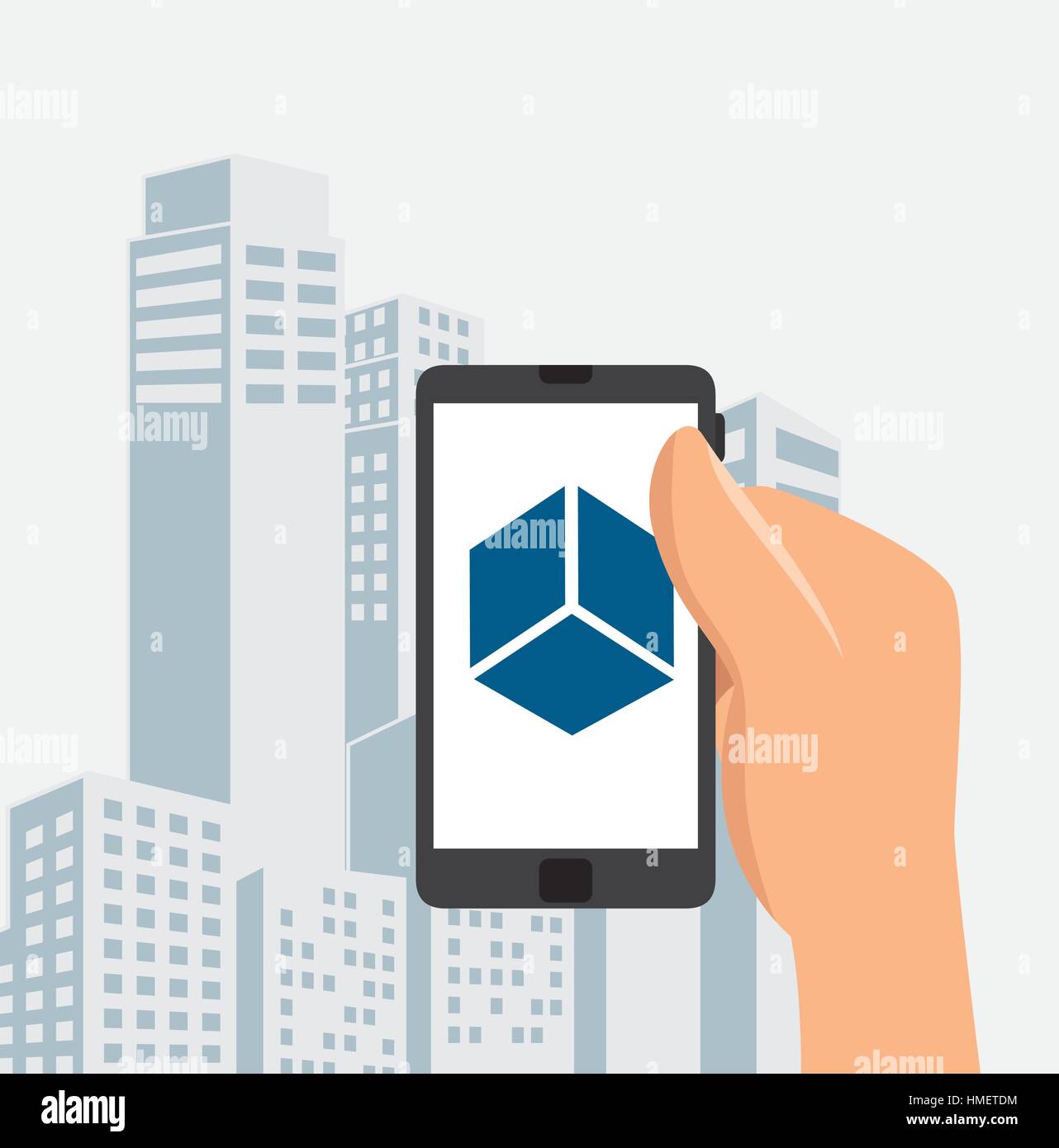 Augmented reality technology icon vector illustration design Stock ...