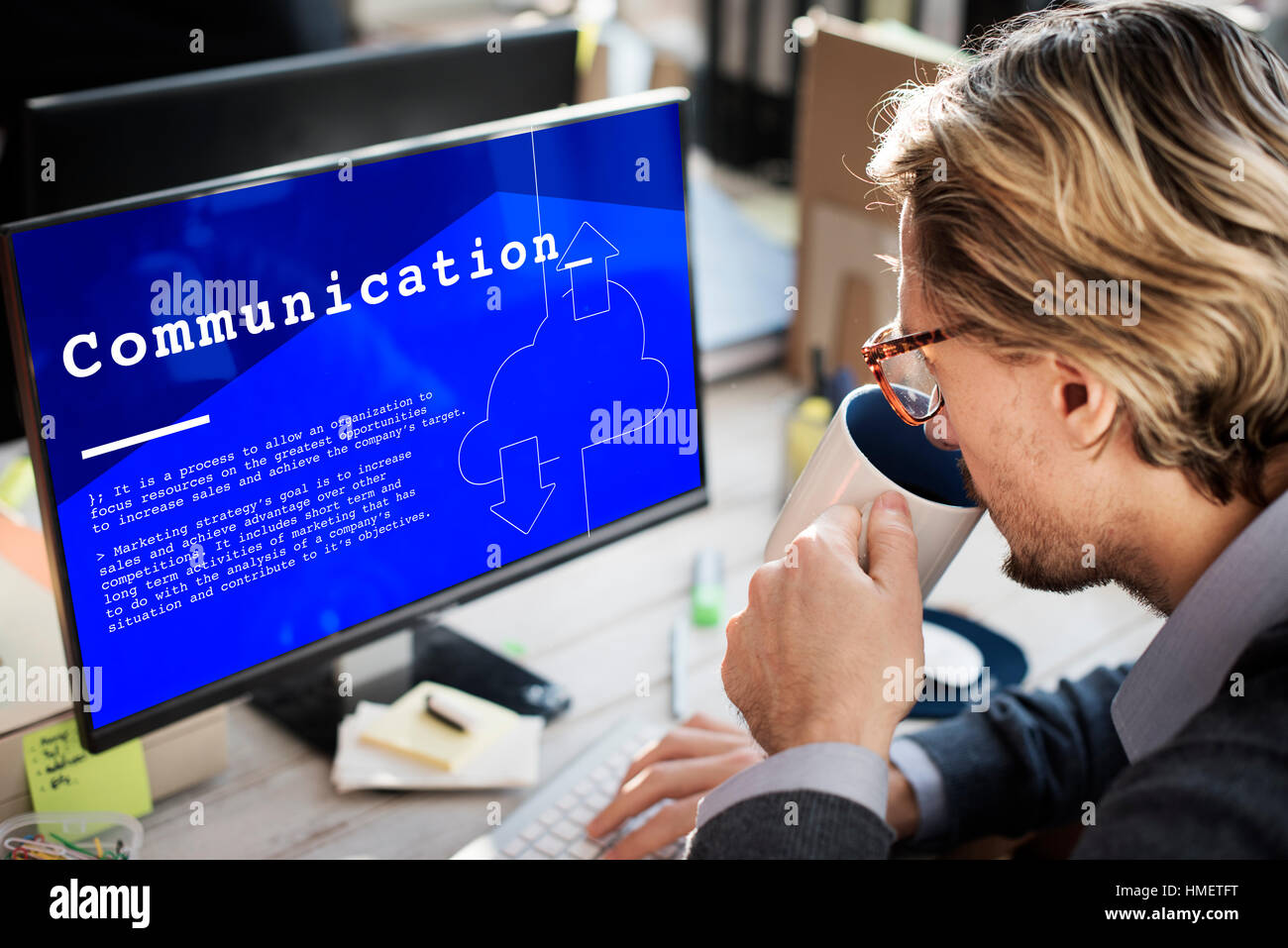 Cloud Computing Network Connection Concept Stock Photo - Alamy