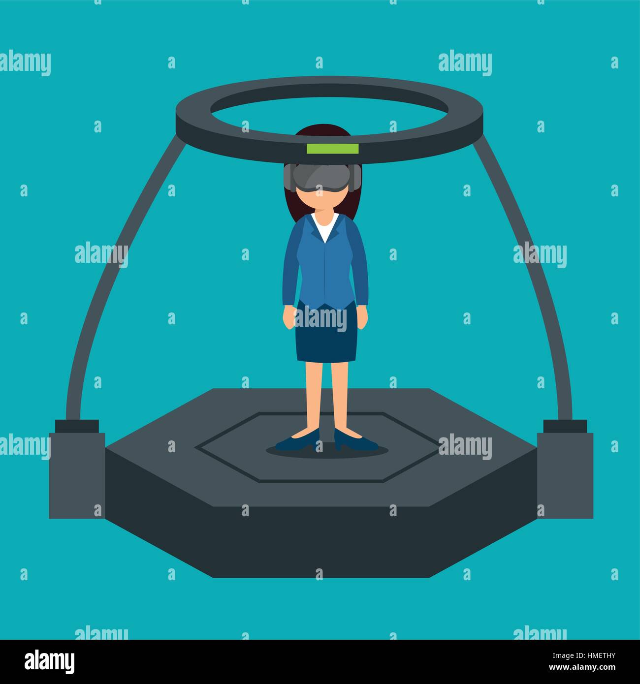 Augmented reality technology icon vector illustration design Stock ...