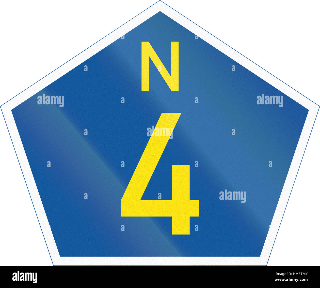 South Africa National Route sign - N4 Stock Photo - Alamy