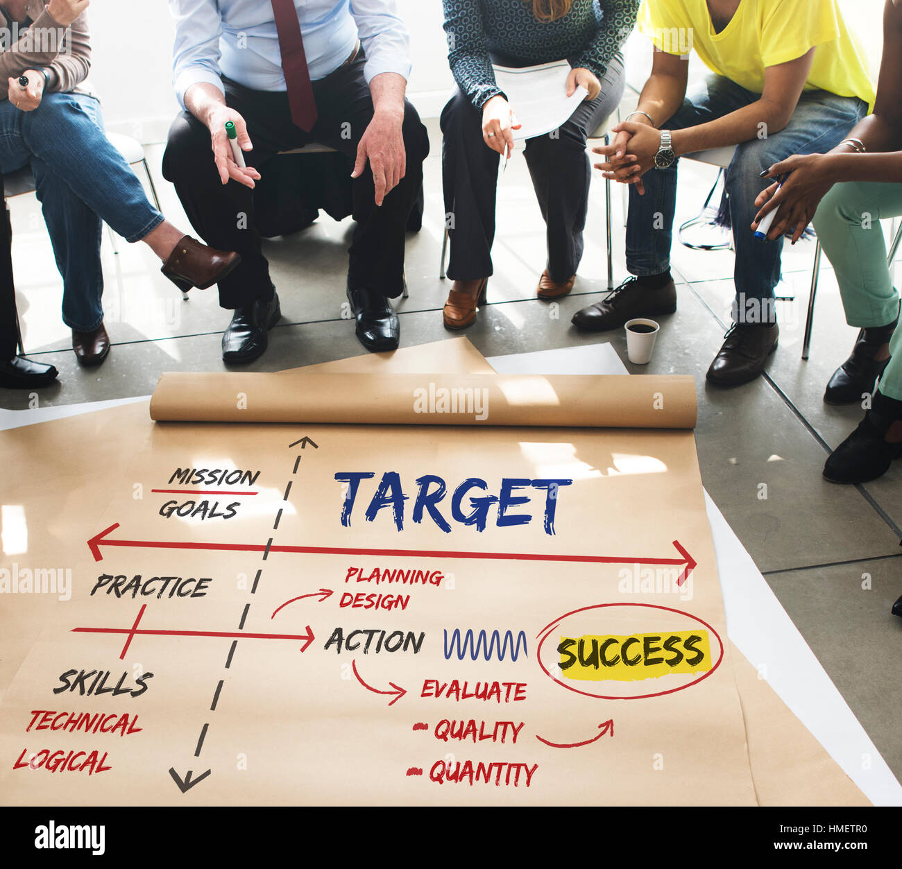 Target Achievement Goals Strategy Concept Stock Photo - Alamy