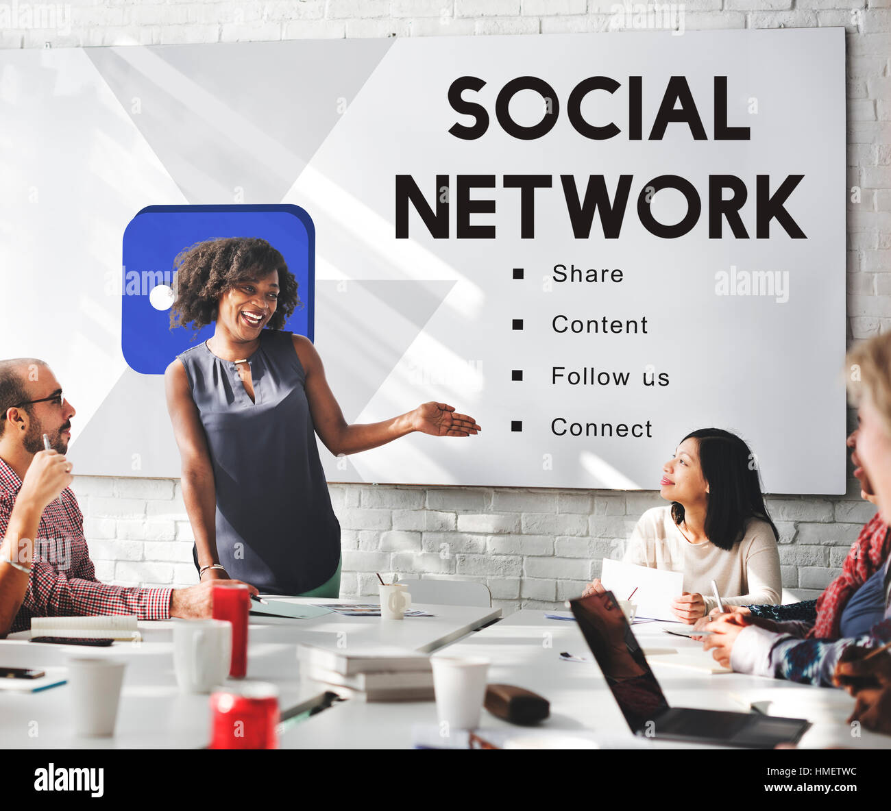 Social Network Communication Connection Concept Stock Photo - Alamy