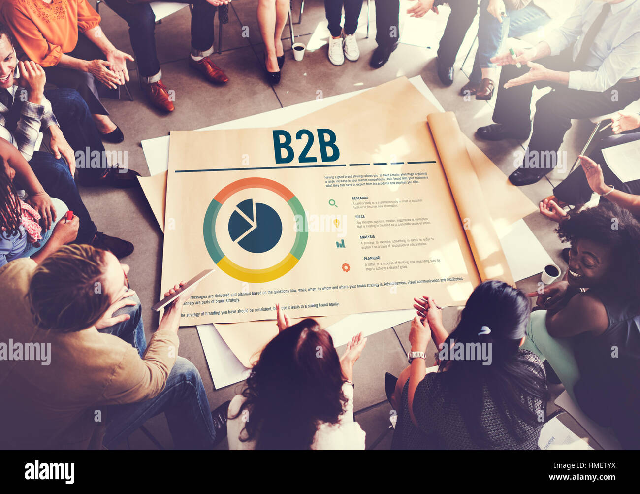 Small Business Analysis Pie Chart Concept Stock Photo - Alamy