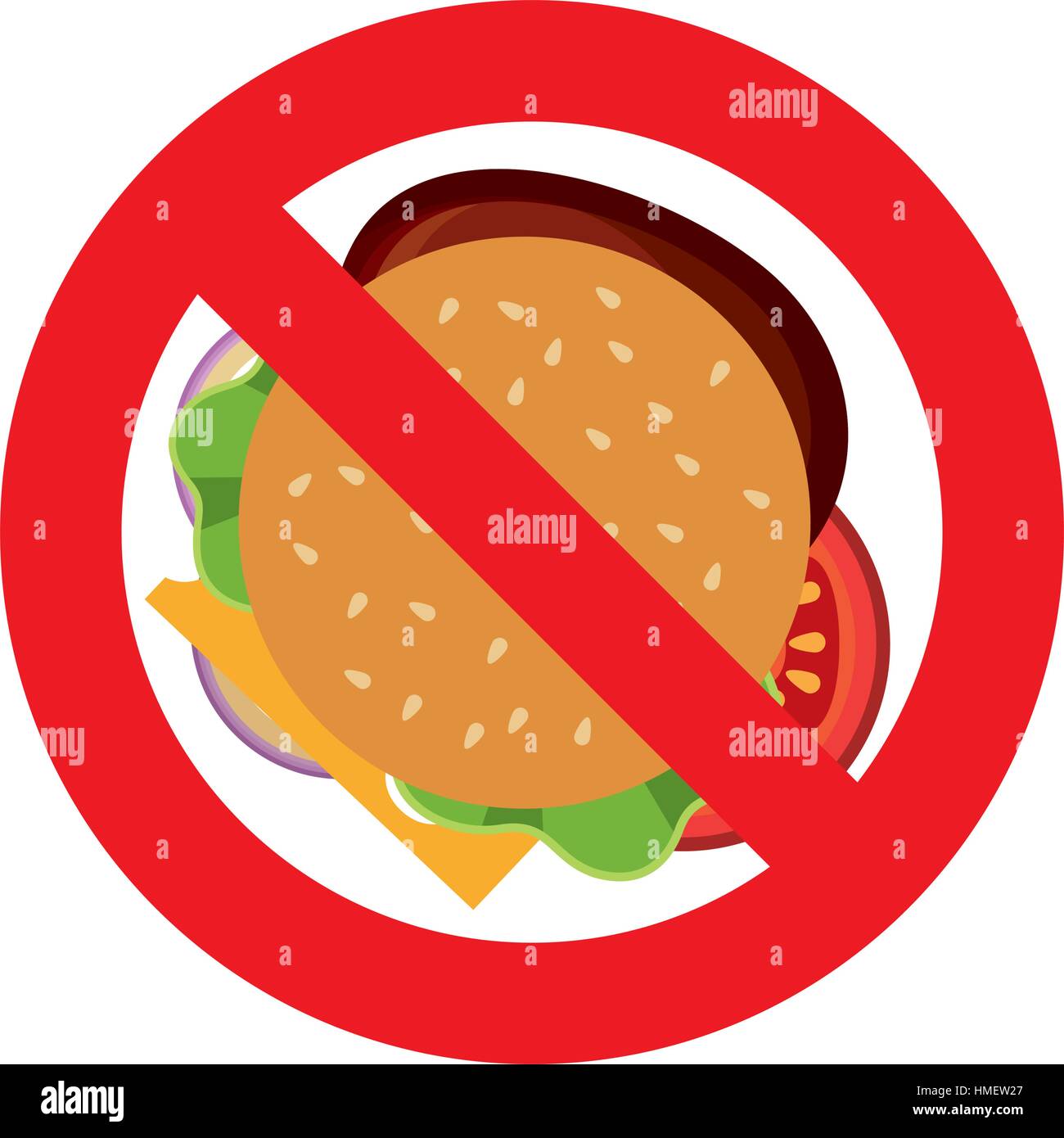 No to food additives Stock Vector Images - Alamy