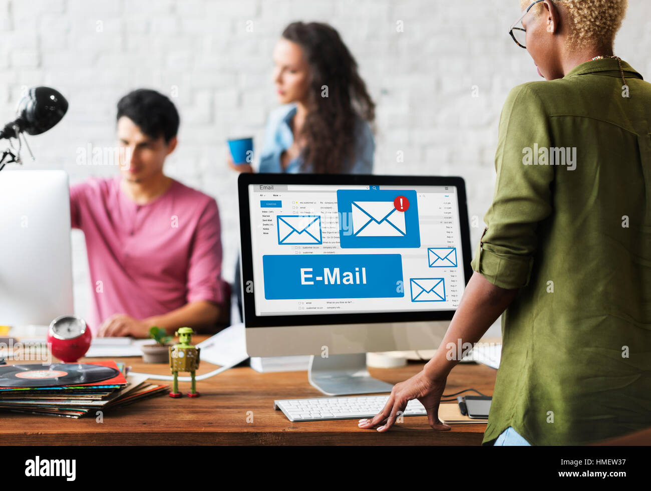 Email Connecting Communication Internet Concept Stock Photo - Alamy