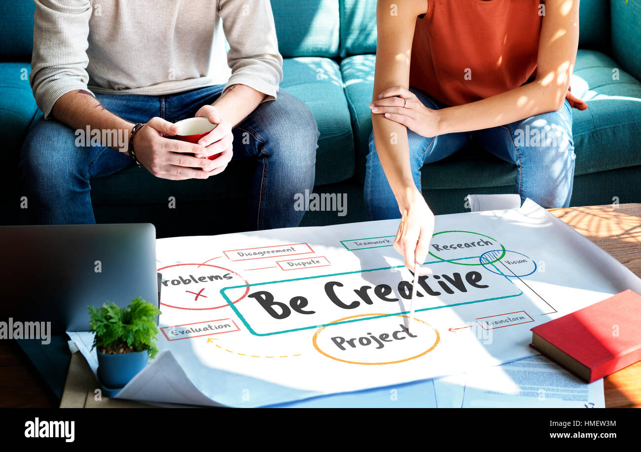 Inspiration Creative Ideas Brainstorming Concept Stock Photo - Alamy