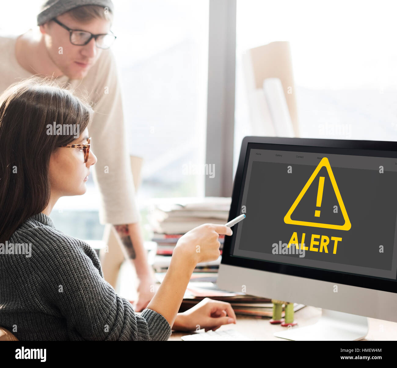 Danger ALert Warning Notification Beeware Reminder Exclamation Concept ...