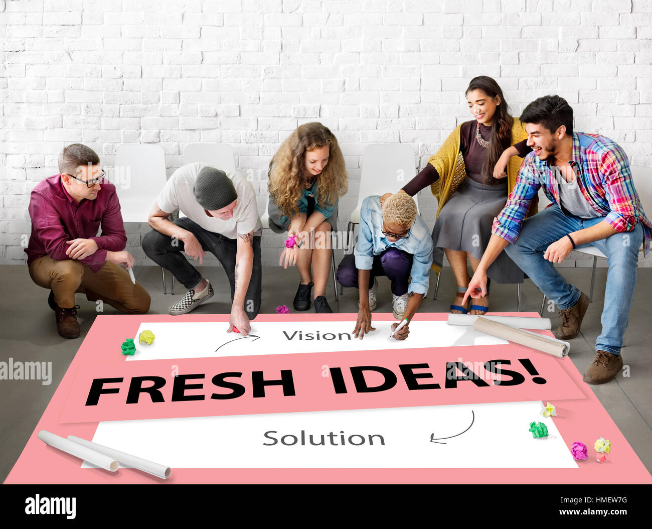 Fresh Ideas Creative Thinking Concept Stock Photo - Alamy
