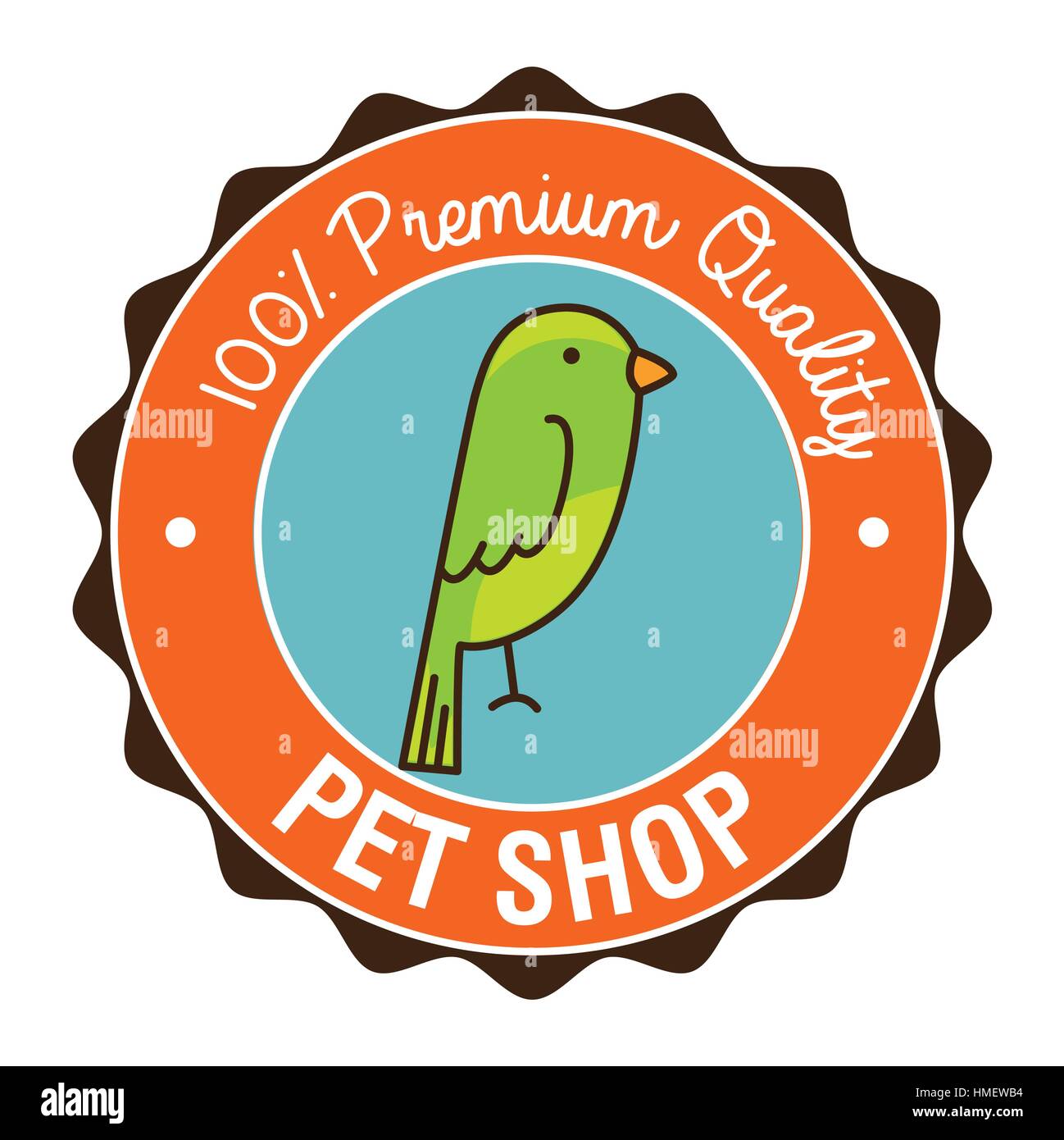 parrot pet shop icon vector illustration design Stock Vector Image ...