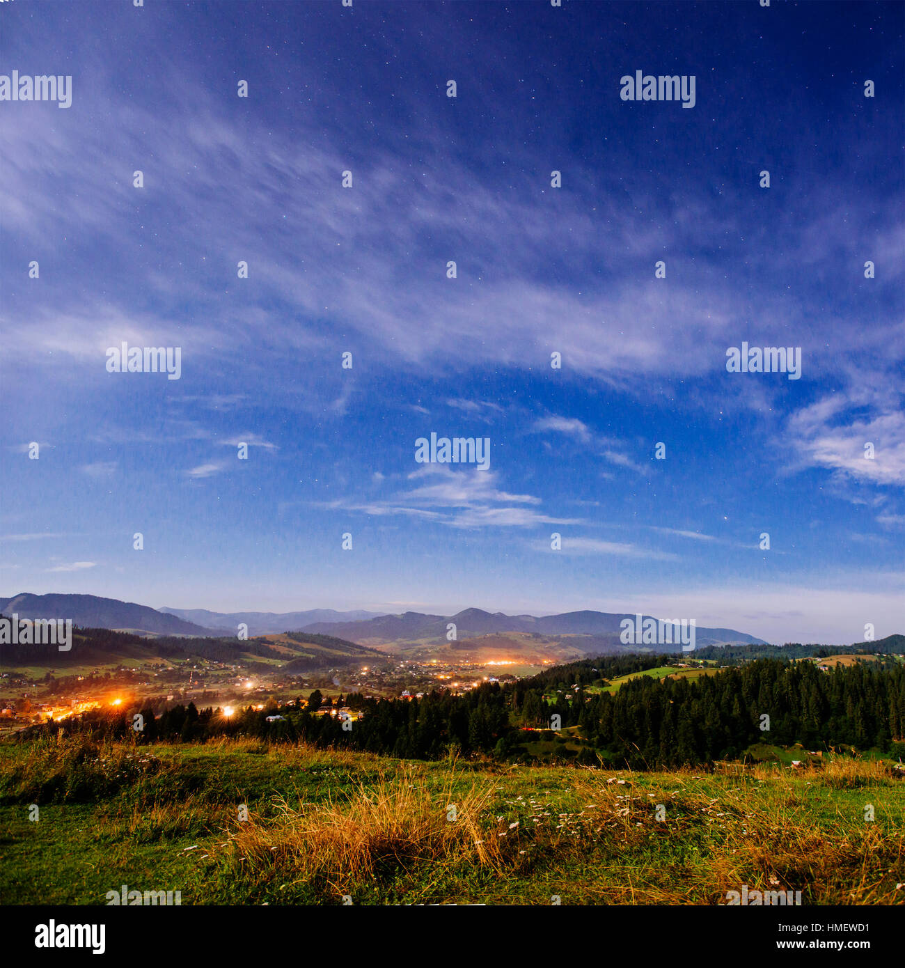 Colorful summer landscape Stock Photo - Alamy