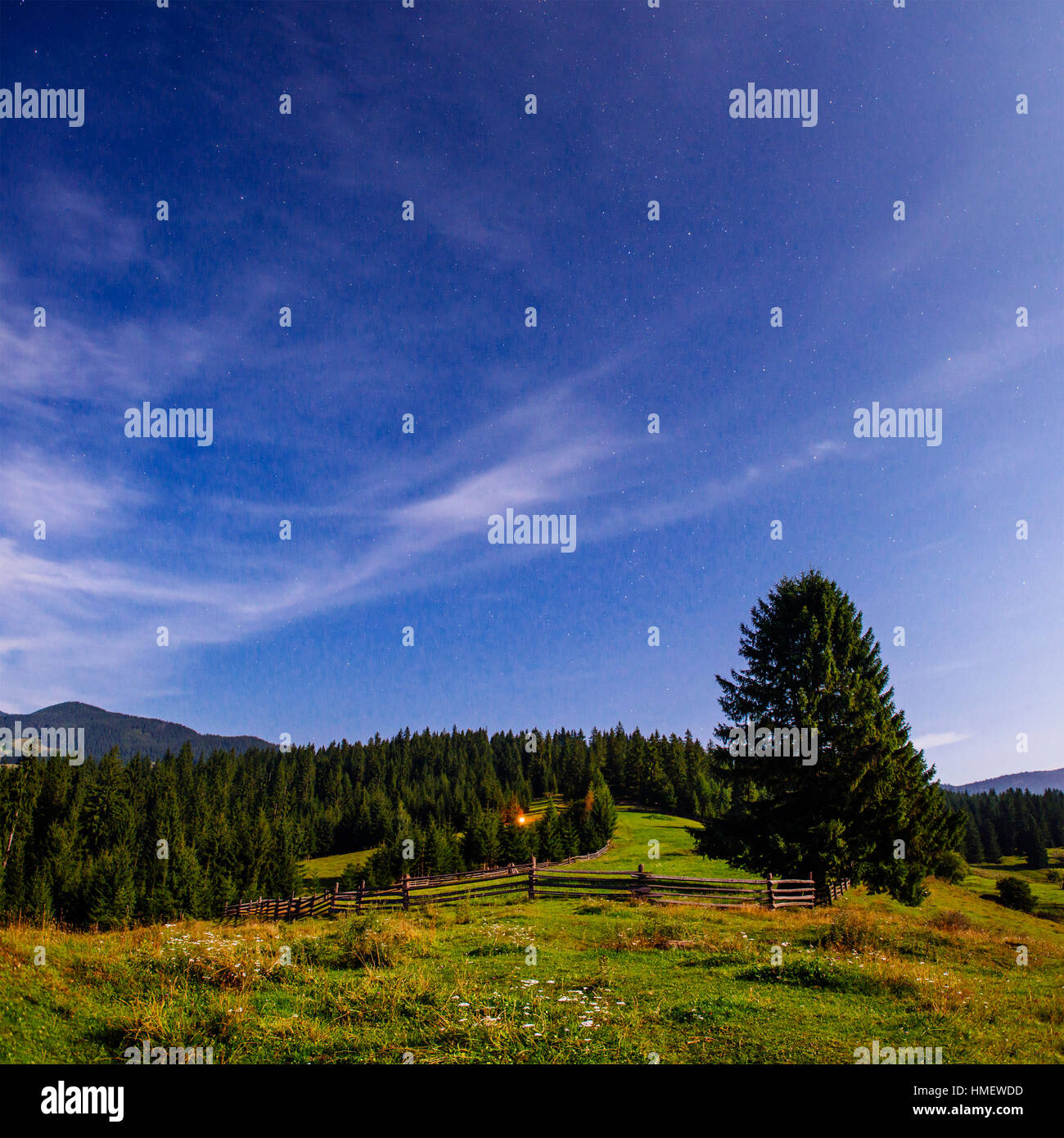 Colorful summer landscape Stock Photo - Alamy