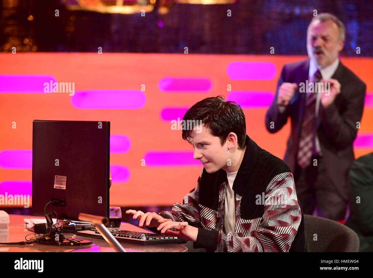 Asa Butterfield during the filming of the Graham Norton Show at The ...