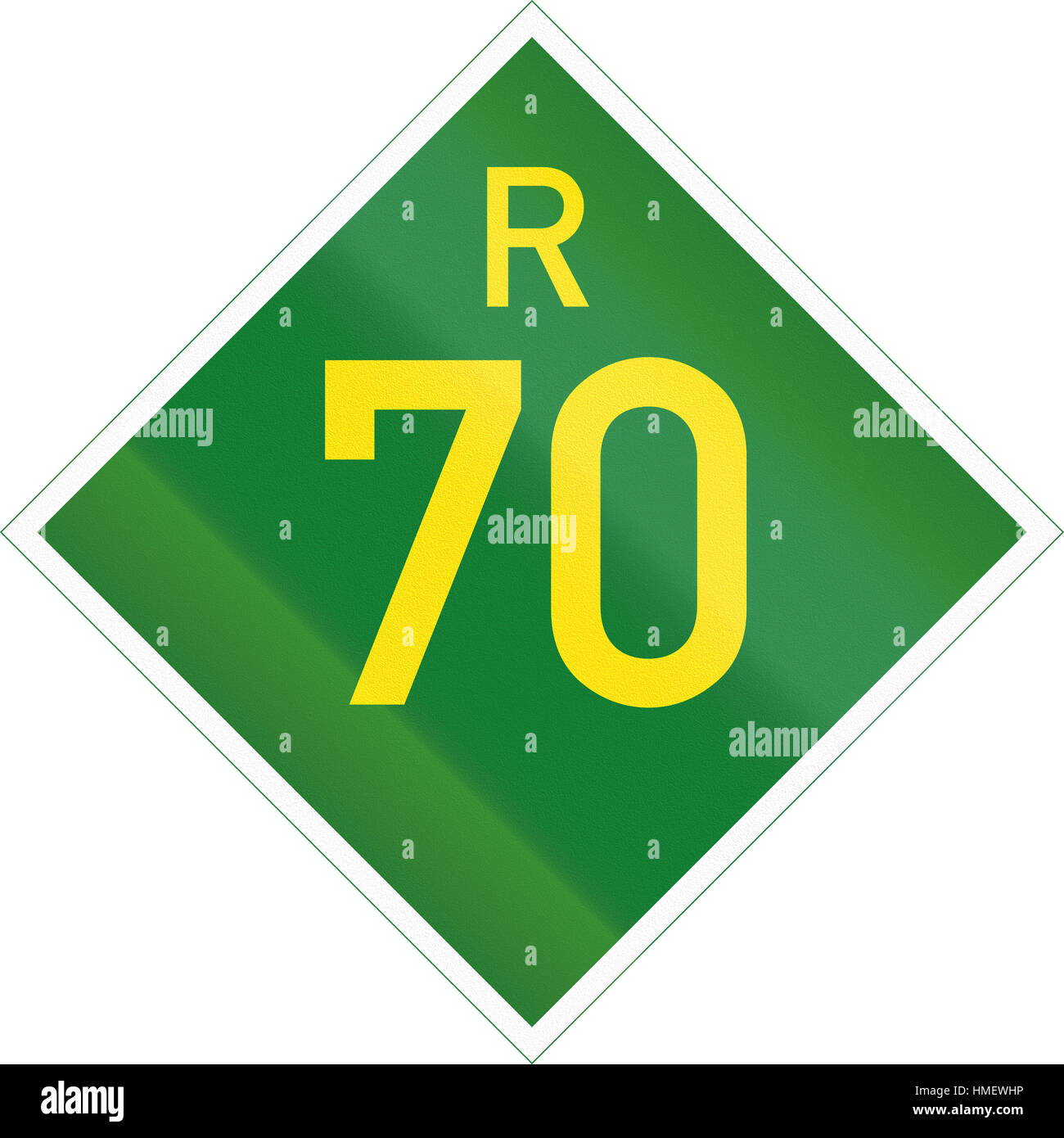 South Africa Provincial Route shield - R70 Stock Photo - Alamy