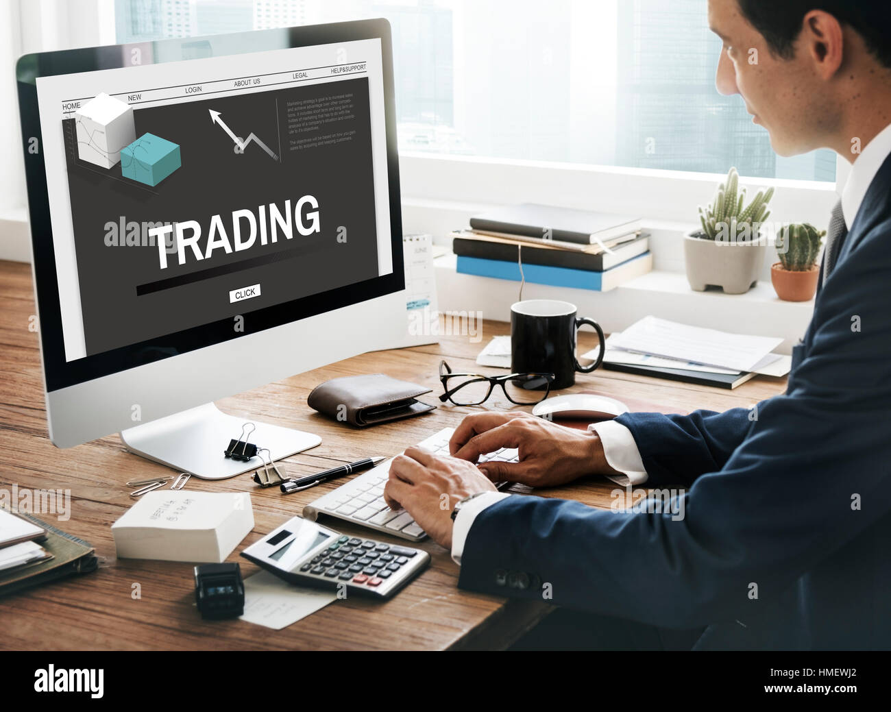 Trading Business Strategy Development Concept Stock Photo - Alamy