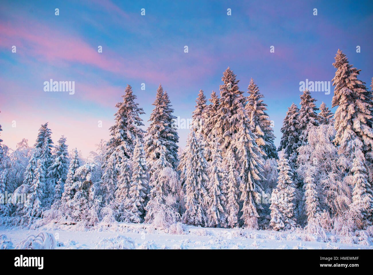 Scenic winter Landscape Stock Photo - Alamy