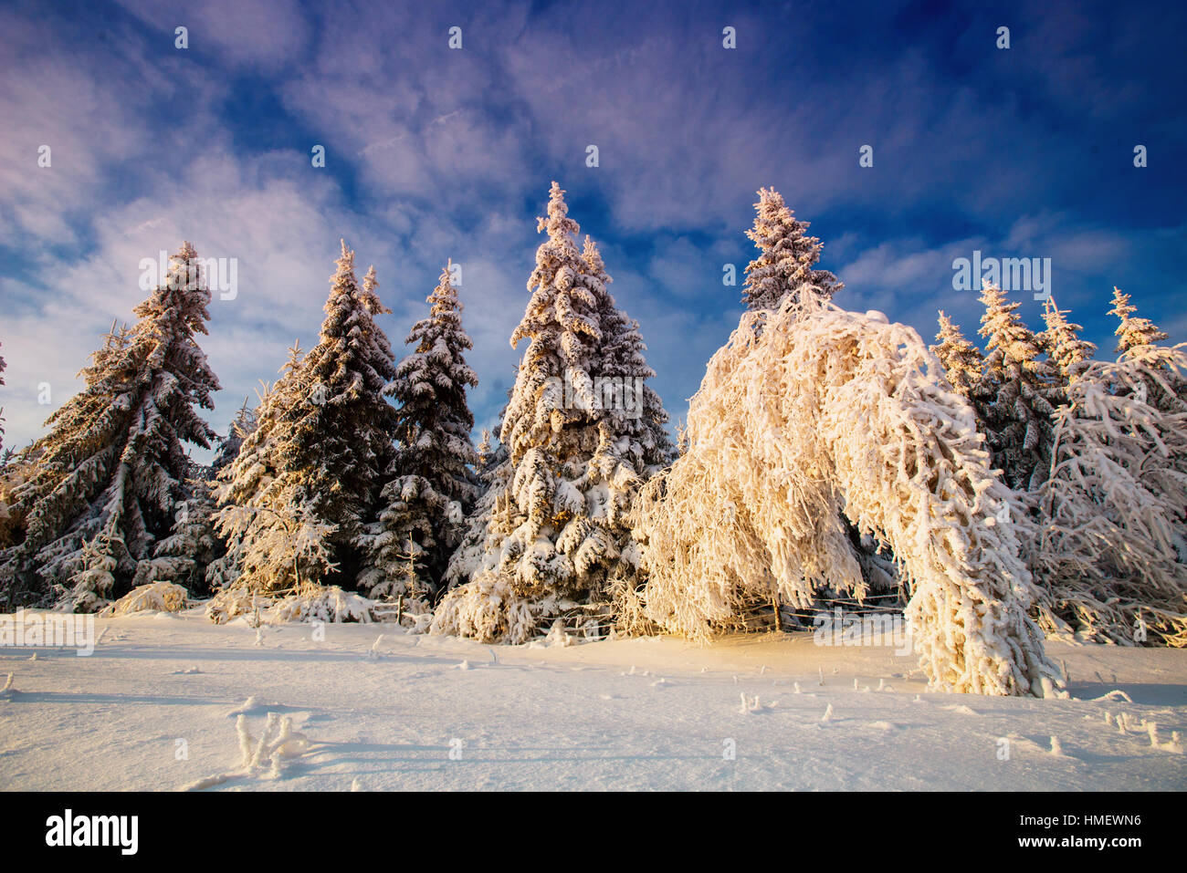 Scenic winter Landscape Stock Photo - Alamy