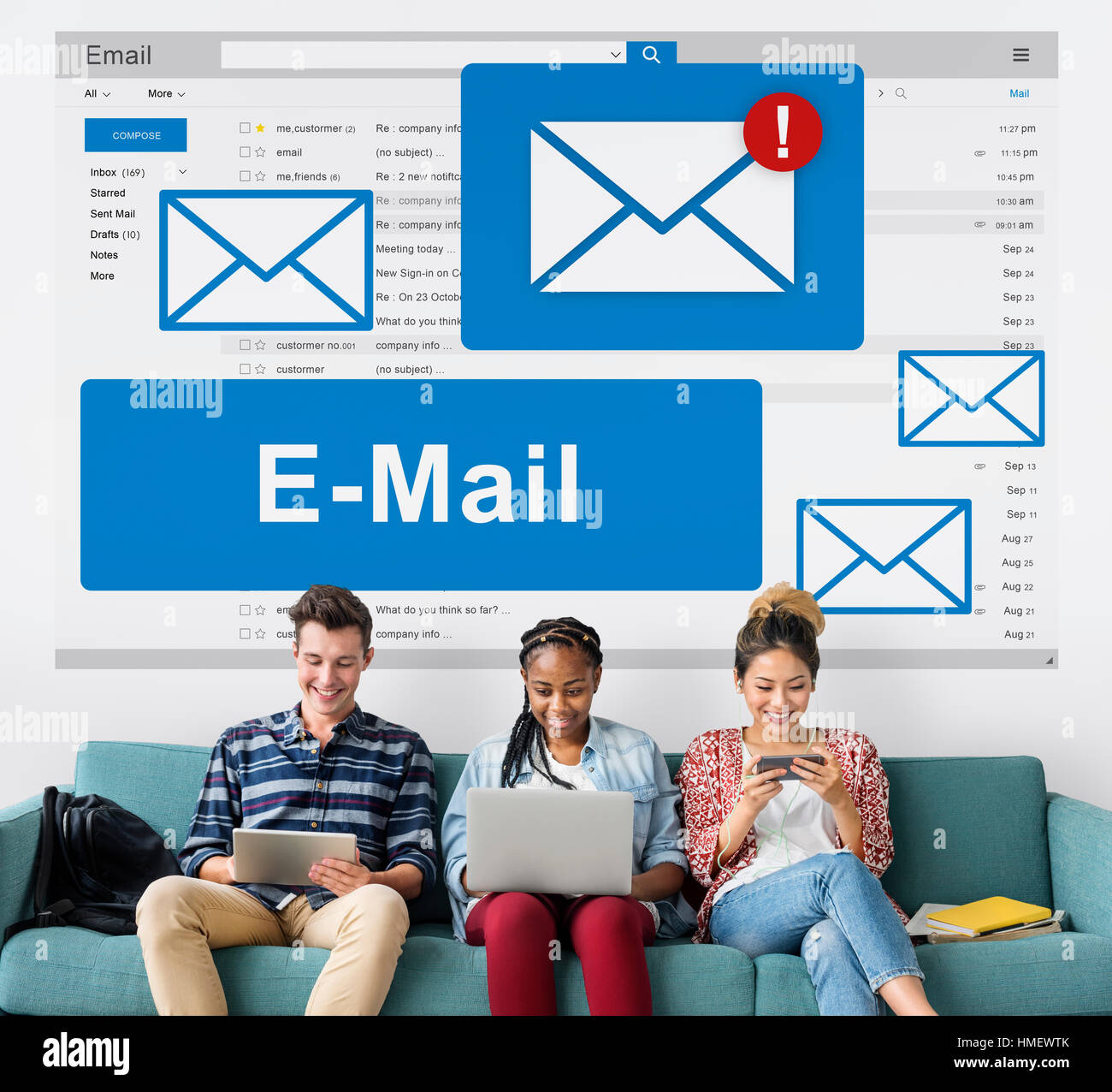 Mail Communication Connection Online Concept Stock Photo - Alamy