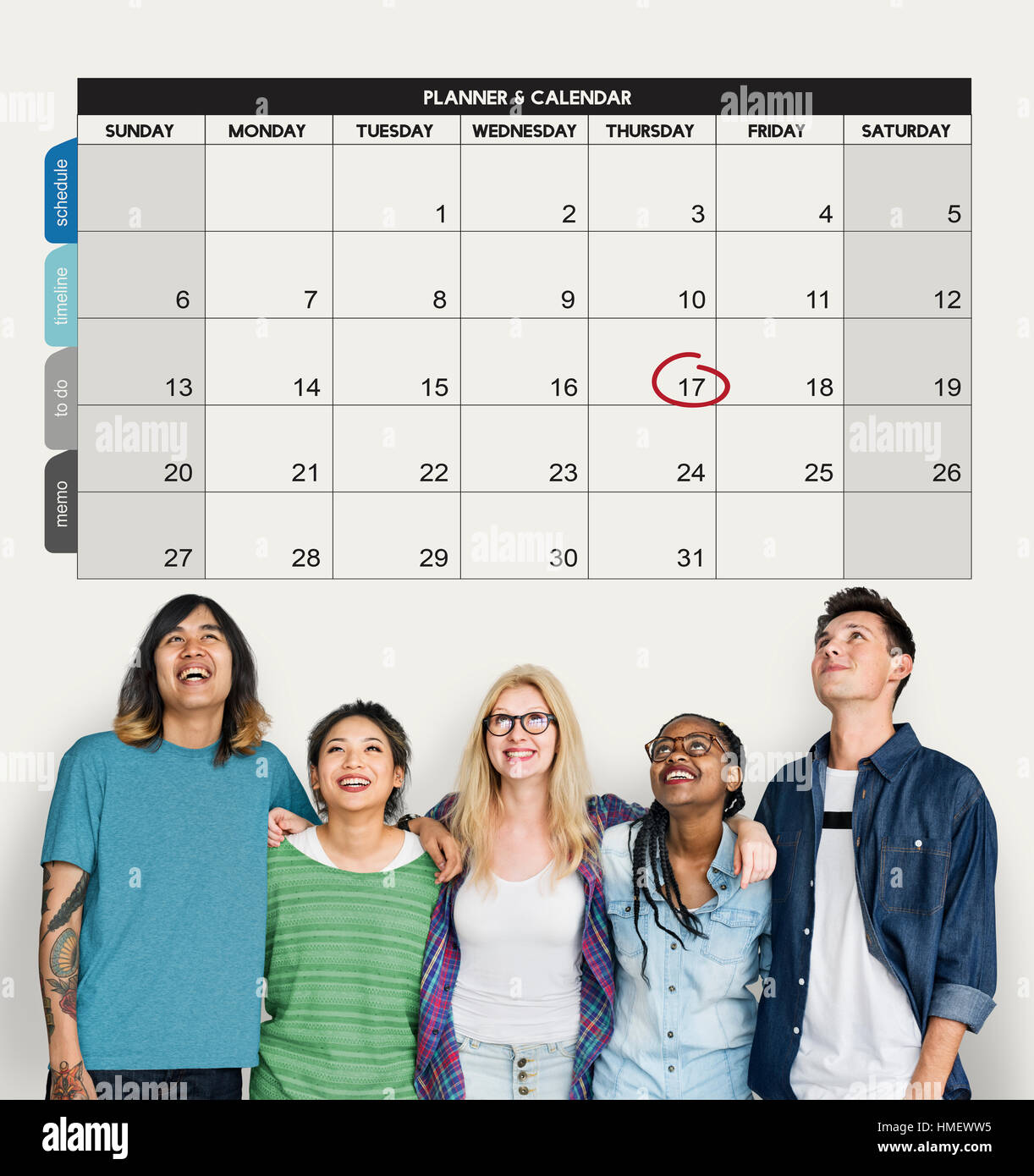 Calendar Planner Organization Management Remind Concept Stock Photo - Alamy