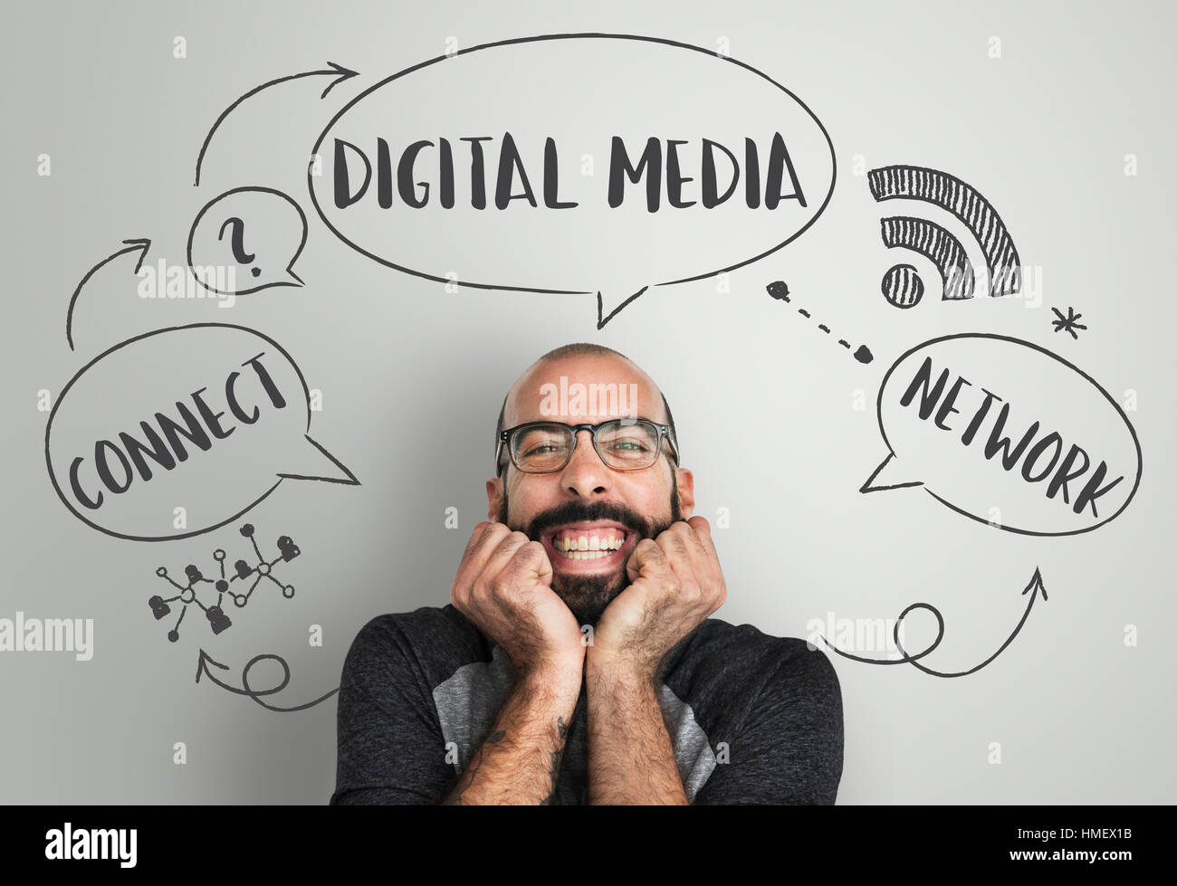 Internet Technology Social Media Concept Stock Photo - Alamy