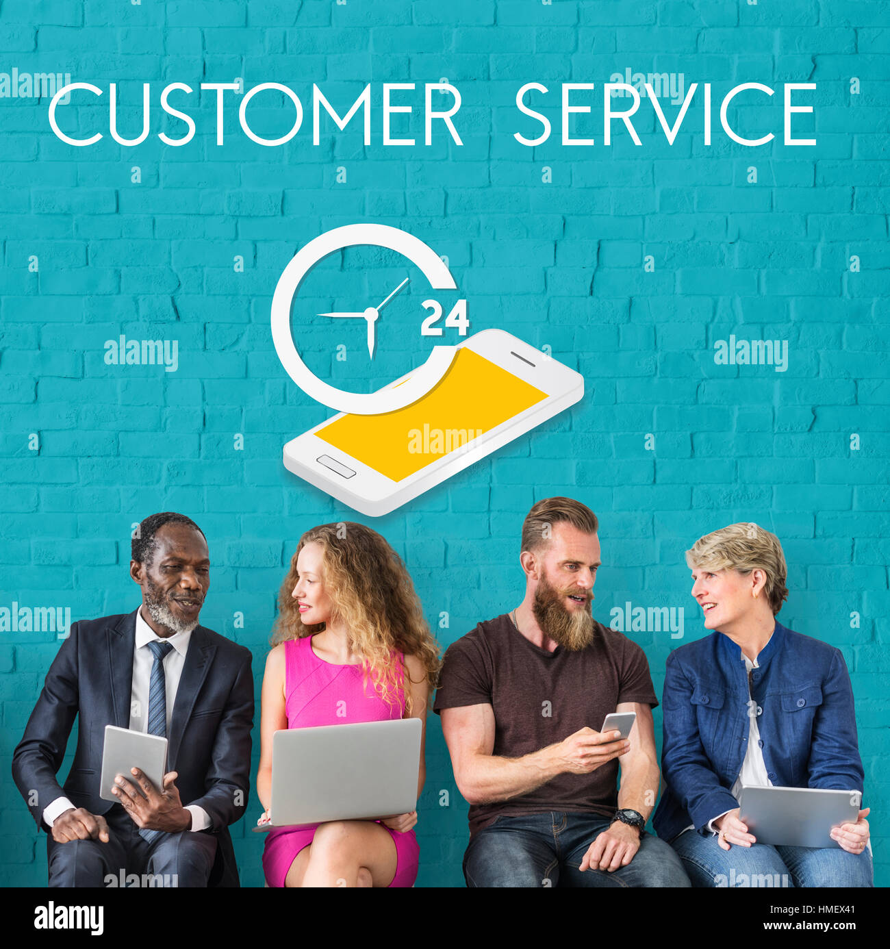 Customer Service Contact Us Support Information Concept Stock Photo - Alamy
