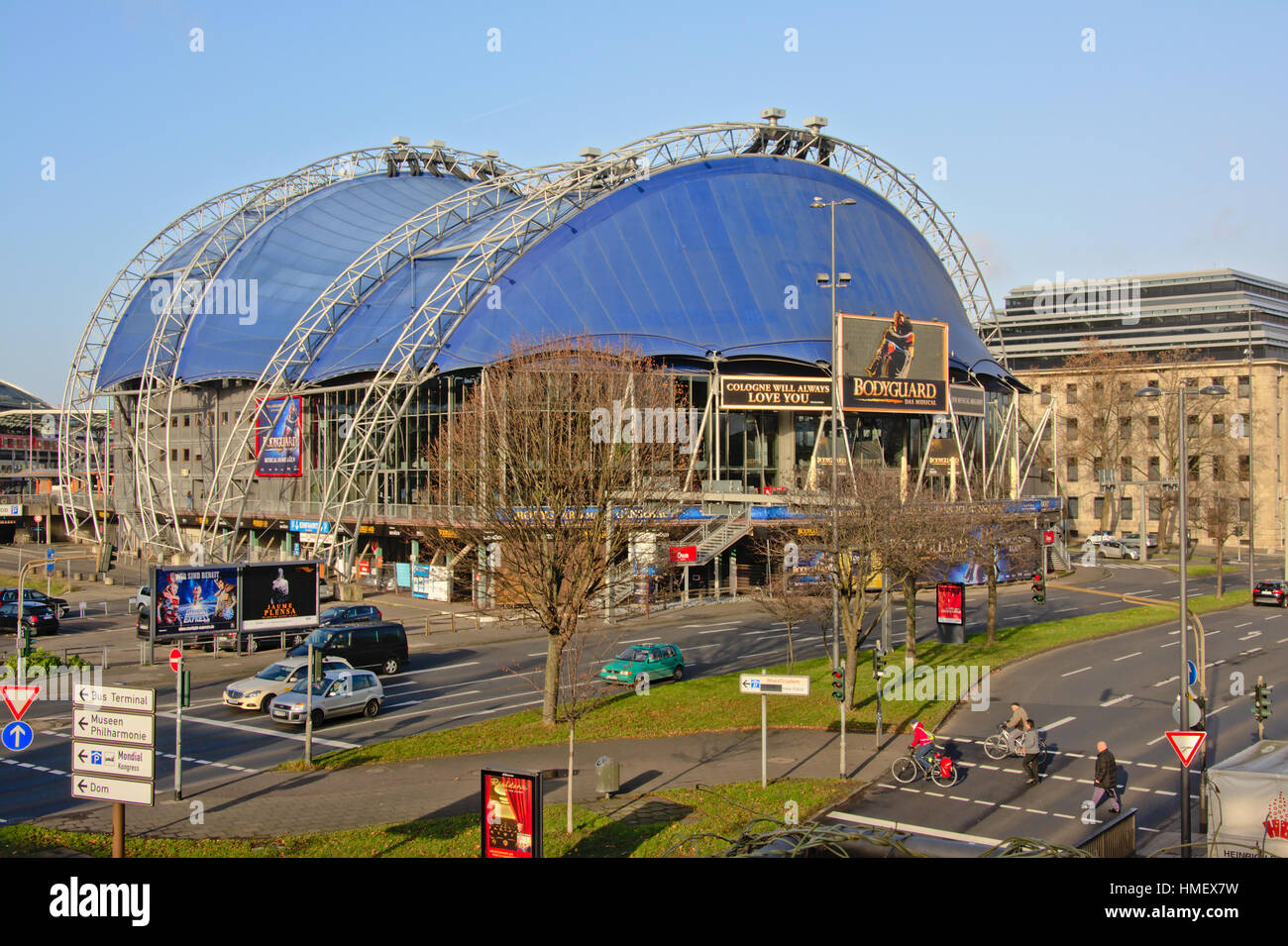 Modern architecture of the Musical dome theatre, Cologne Stock Photo ...