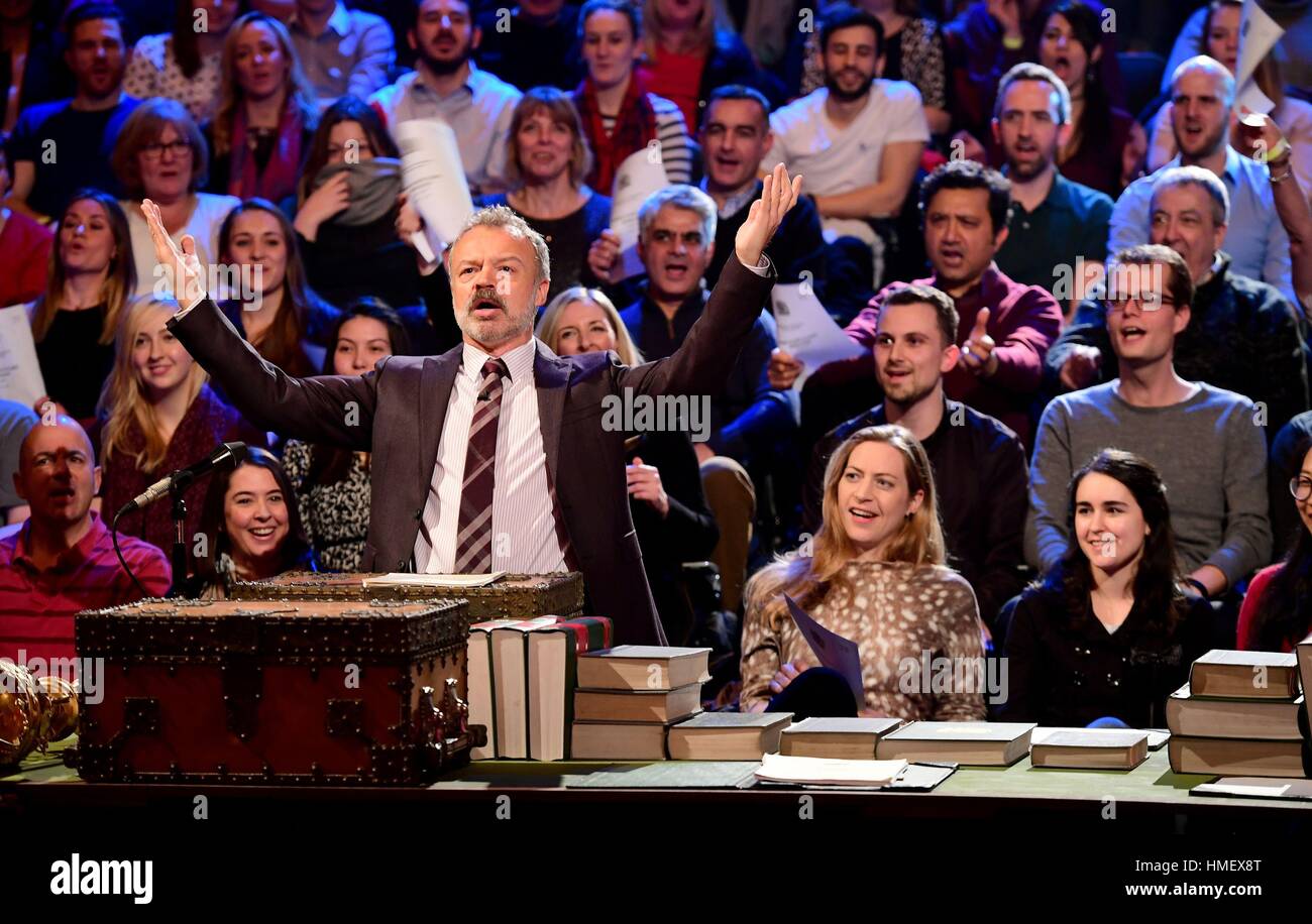 Graham Norton during the filming of the Graham Norton Show at The ...