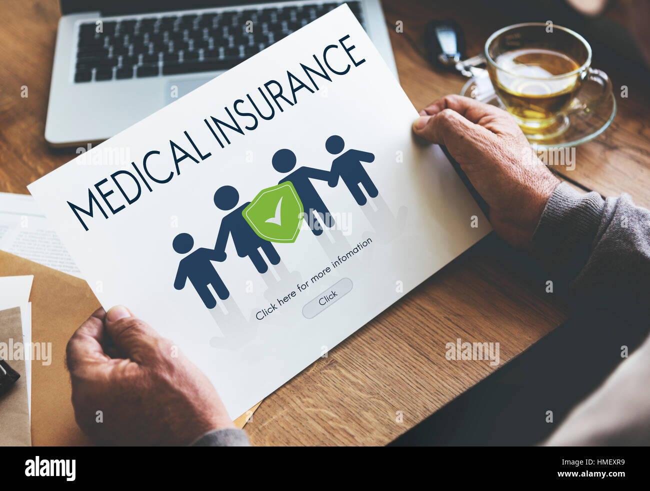 Health insurance paper family hi-res stock photography and images - Alamy